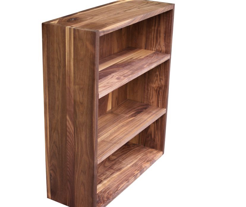 Solid Walnut Bookcase With Moveable Shelves