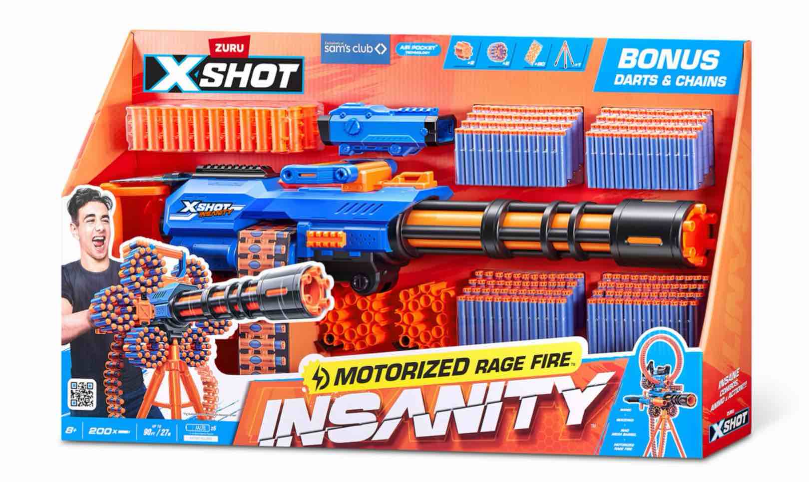 Zuru X-Shot Insanity Motorized Rage Fire Blaster