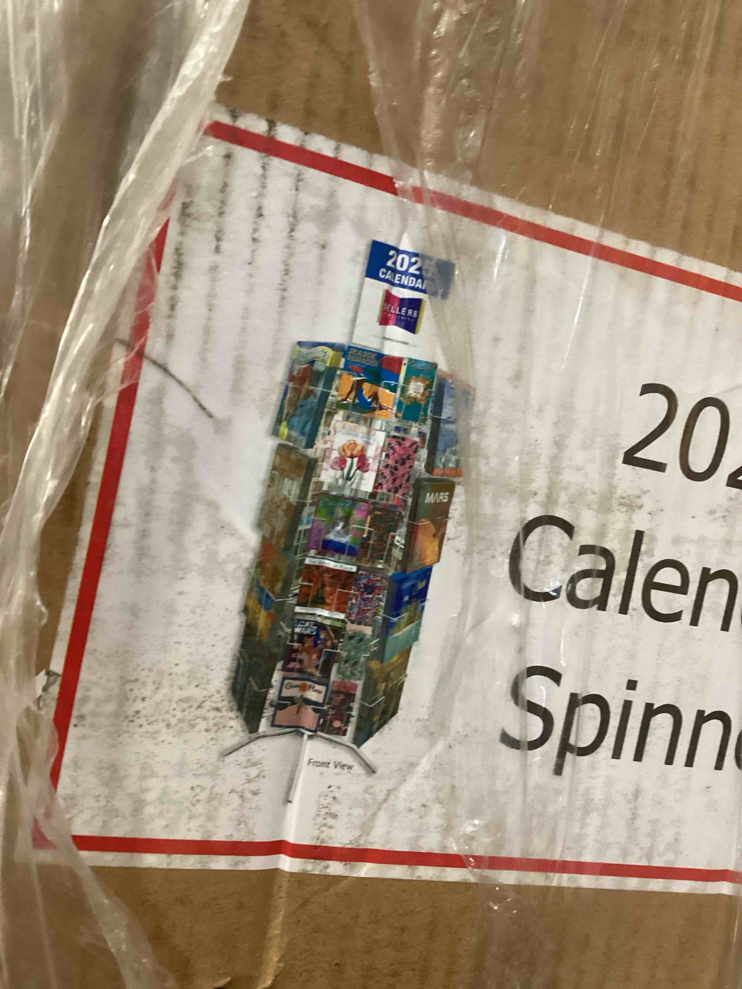 2025 Calendar Spinner Spinning Rack for Calendars (calendars not included)
