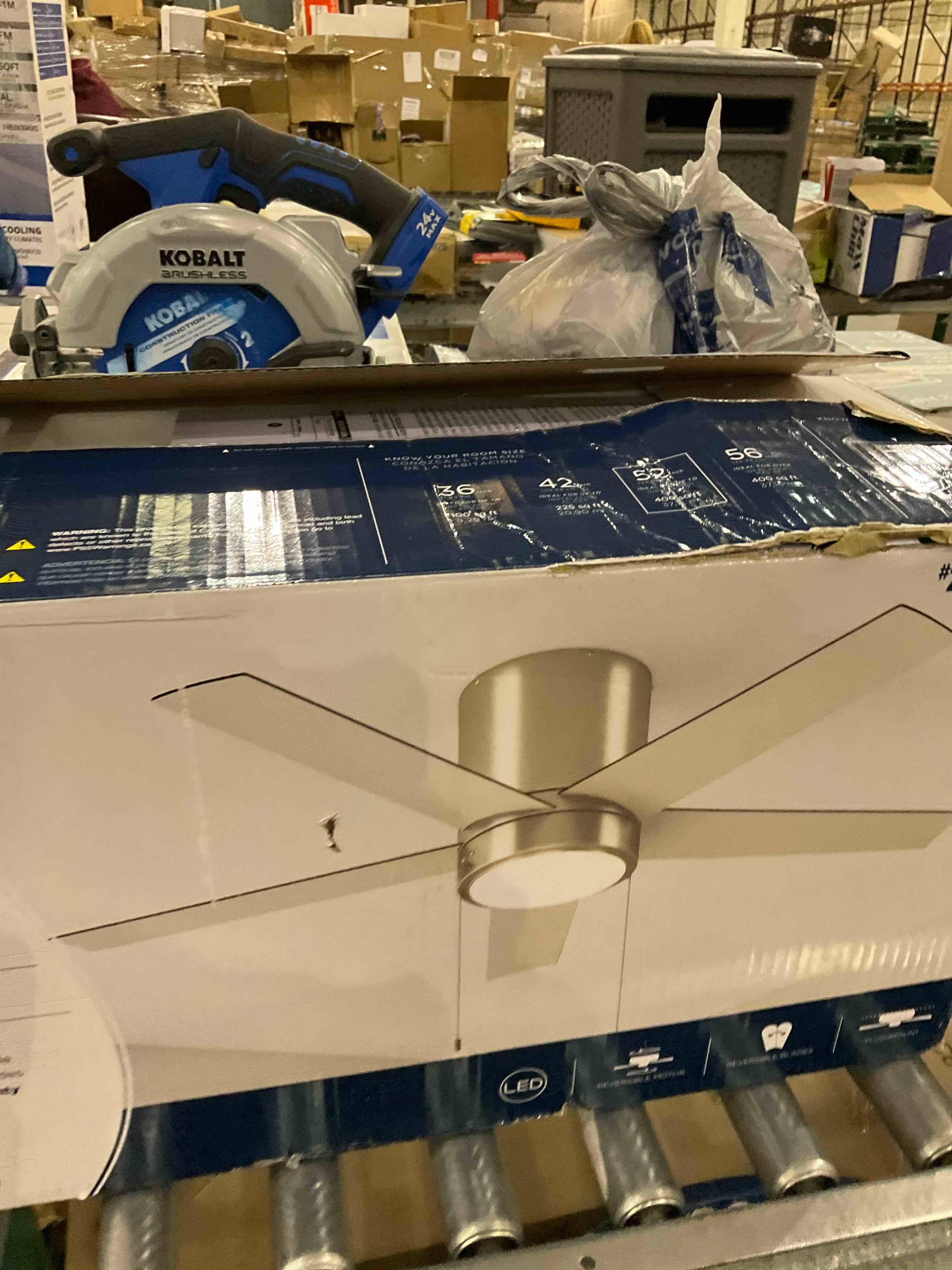 WAC Smart Fans Odyssey Indoor and Outdoor 5-Blade Flush Mount Smart ...