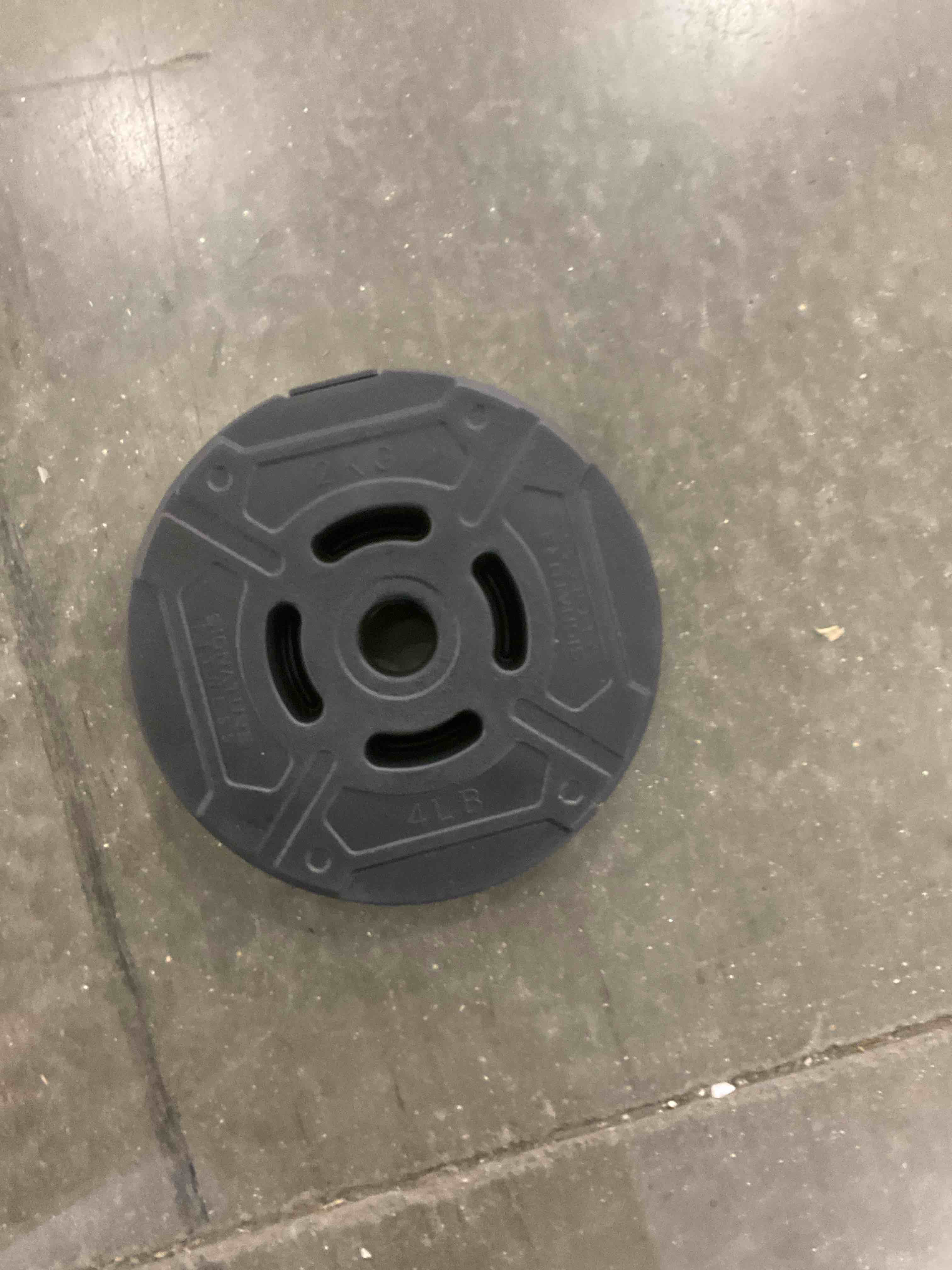 4 LB weight plate 1” BLACK