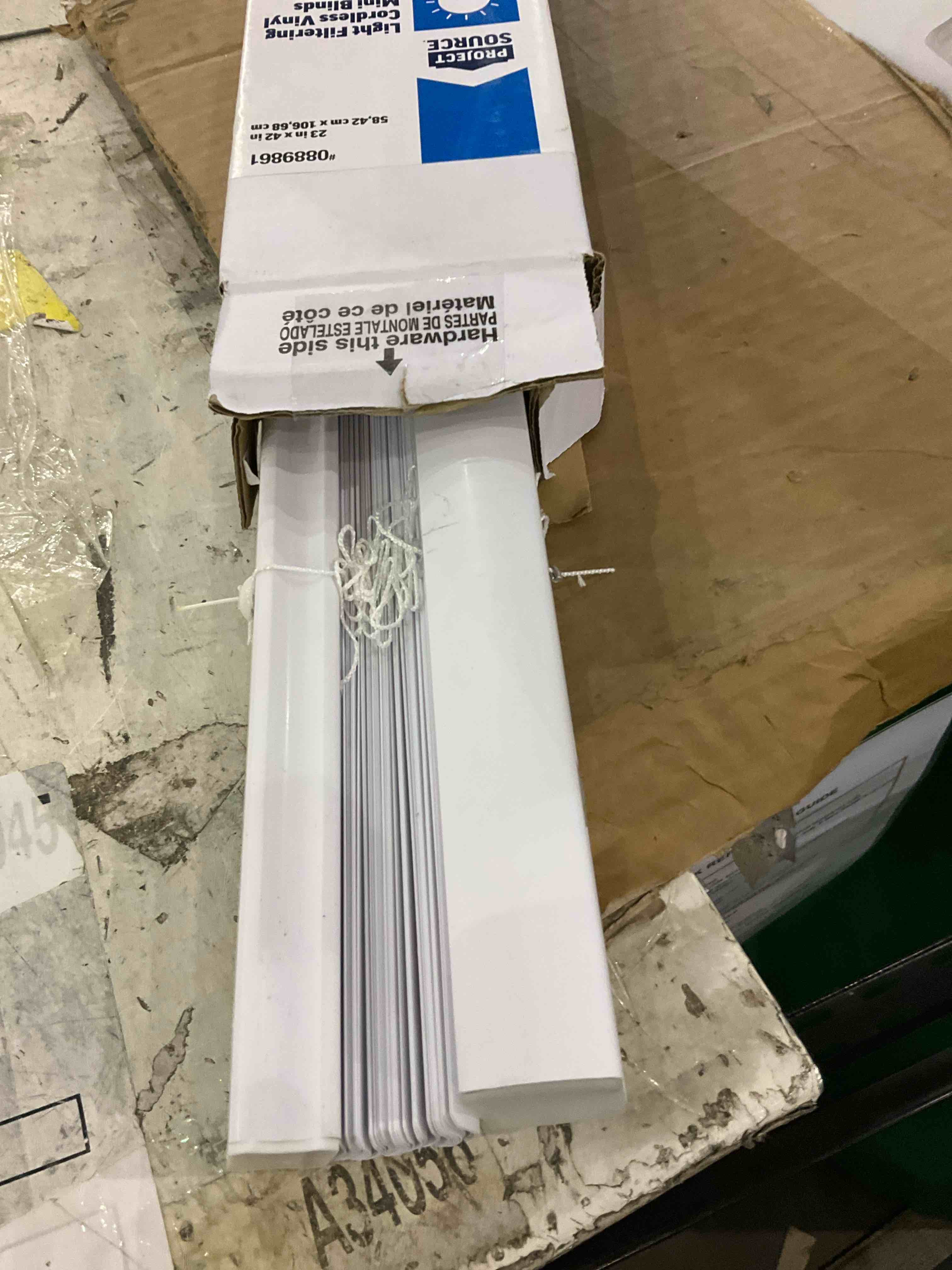 project source light filtering cordless vinyl mini blinds