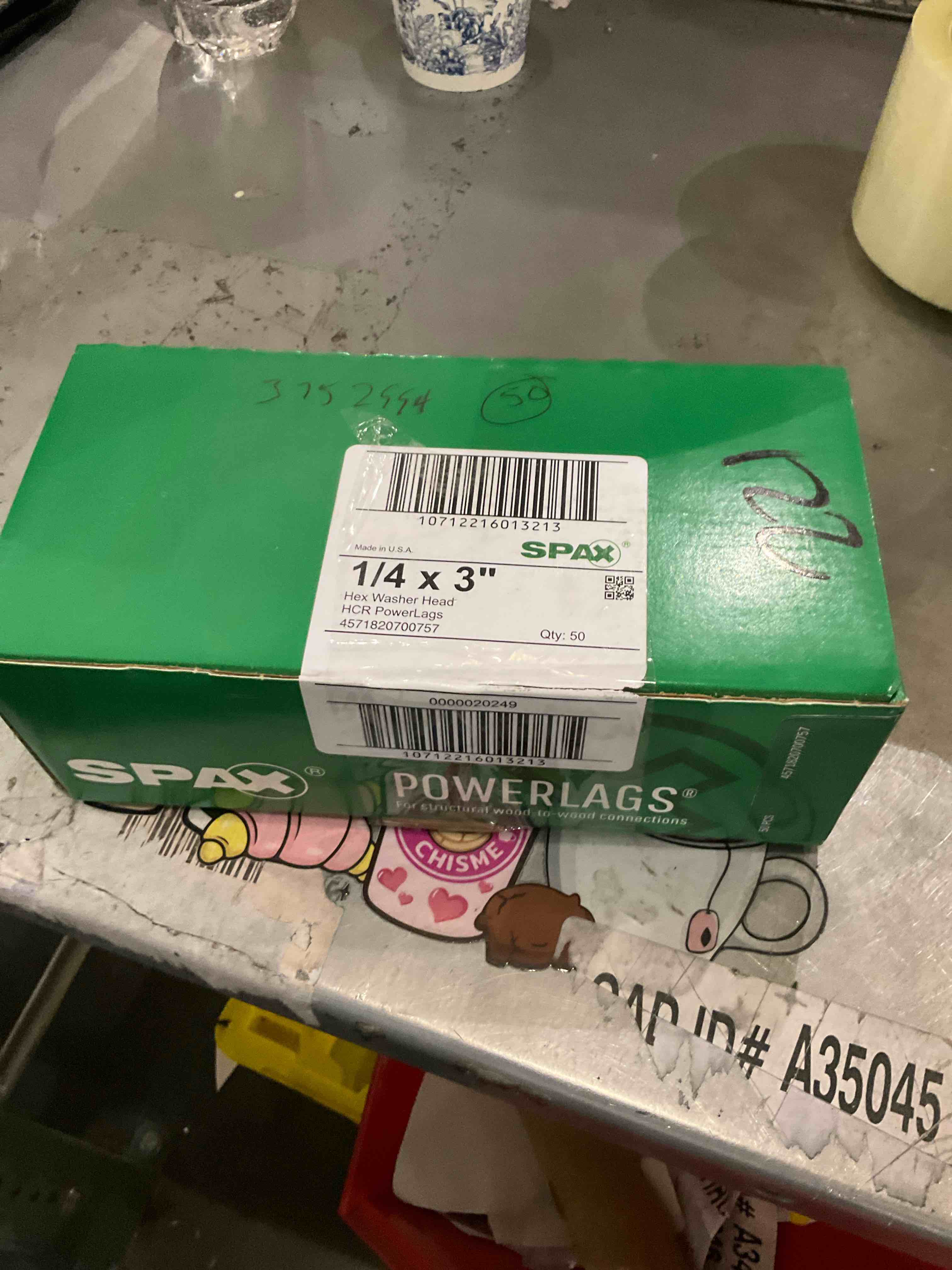 SPAX 1/4" x 3" Exterior Hex Head Structural Wood Lag Screws Powerlags ...