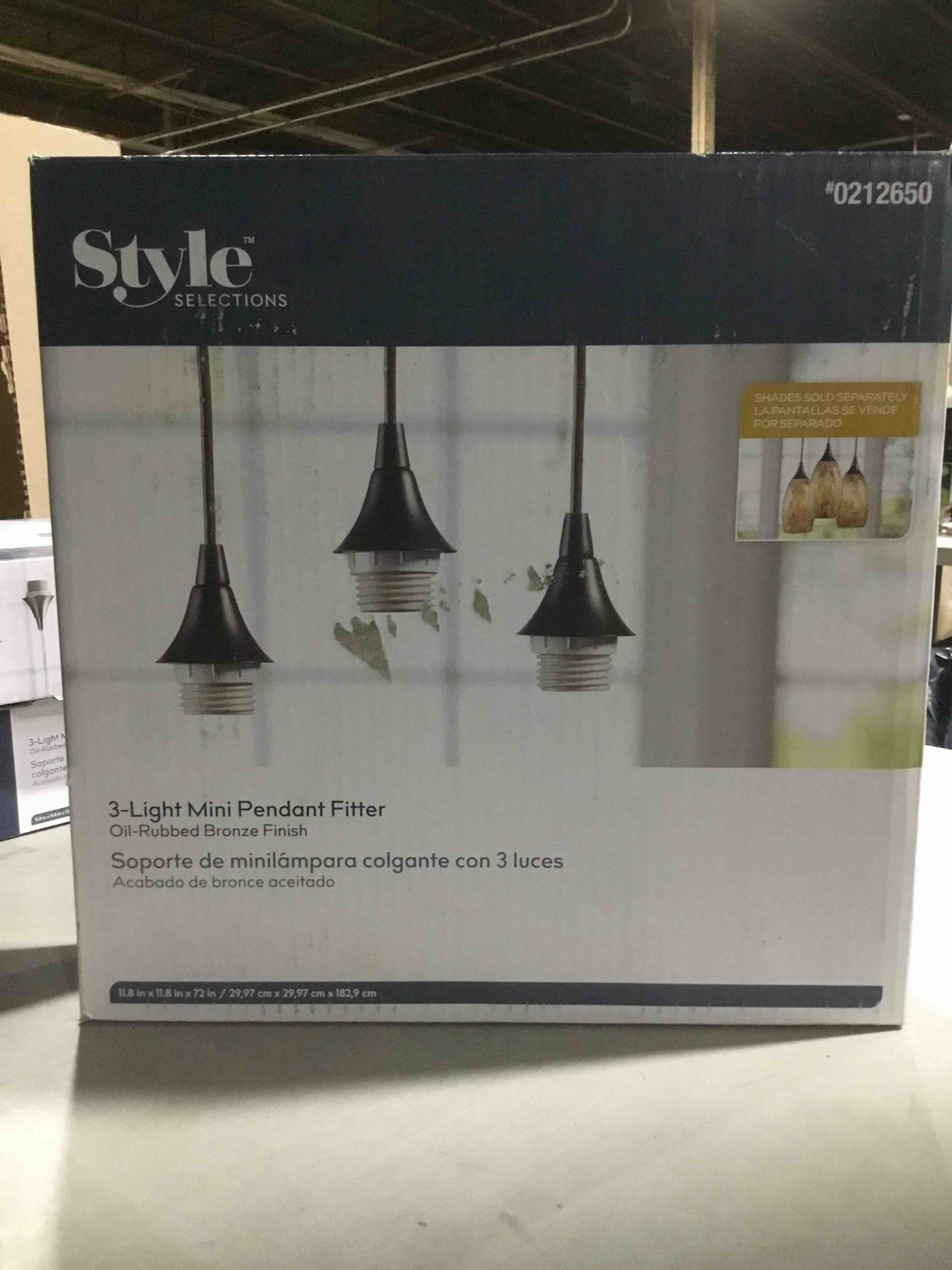 Litex Industries: 3-Light Mini Ceiling Pendant Round Fitter in French ...