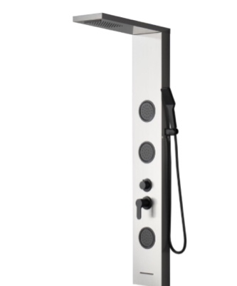 3-Jet Rainfall Shower Tower Shower Panel System With Spa Jets Waterfall ...