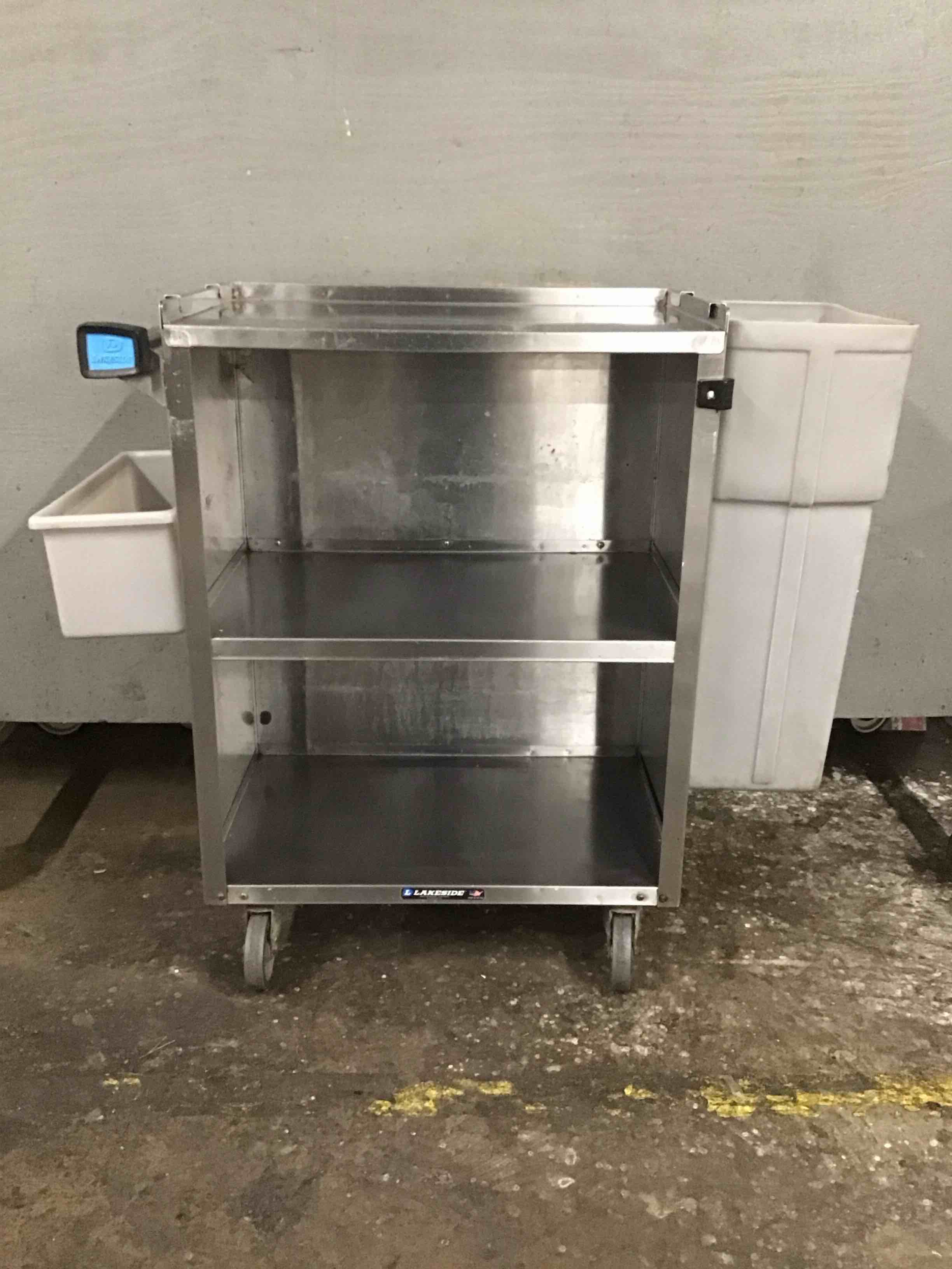 Lakeside Stainless Steel Bus Cart On Casters