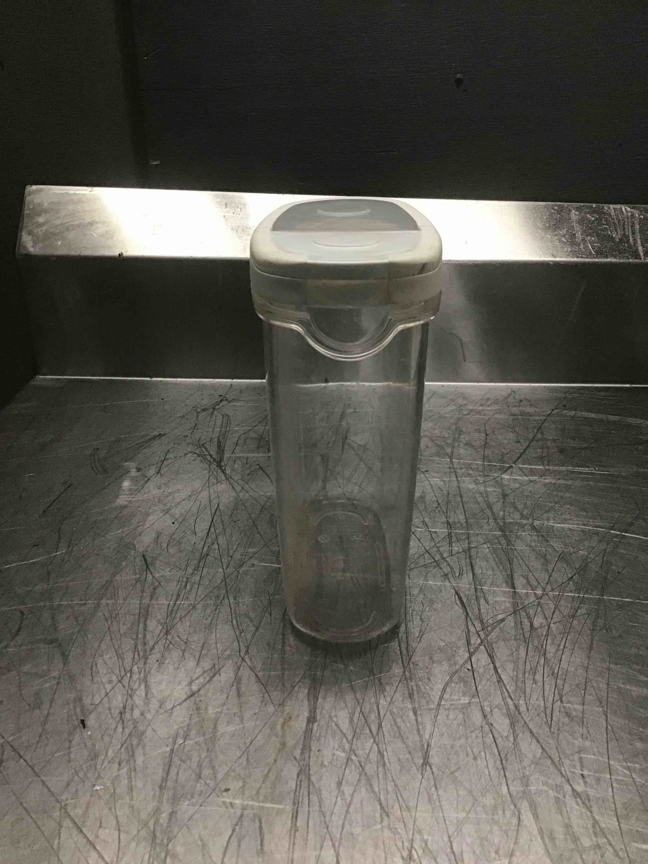 Ikea Solid Clear Plastic 2 Qt. Dry Food Jars With Lids