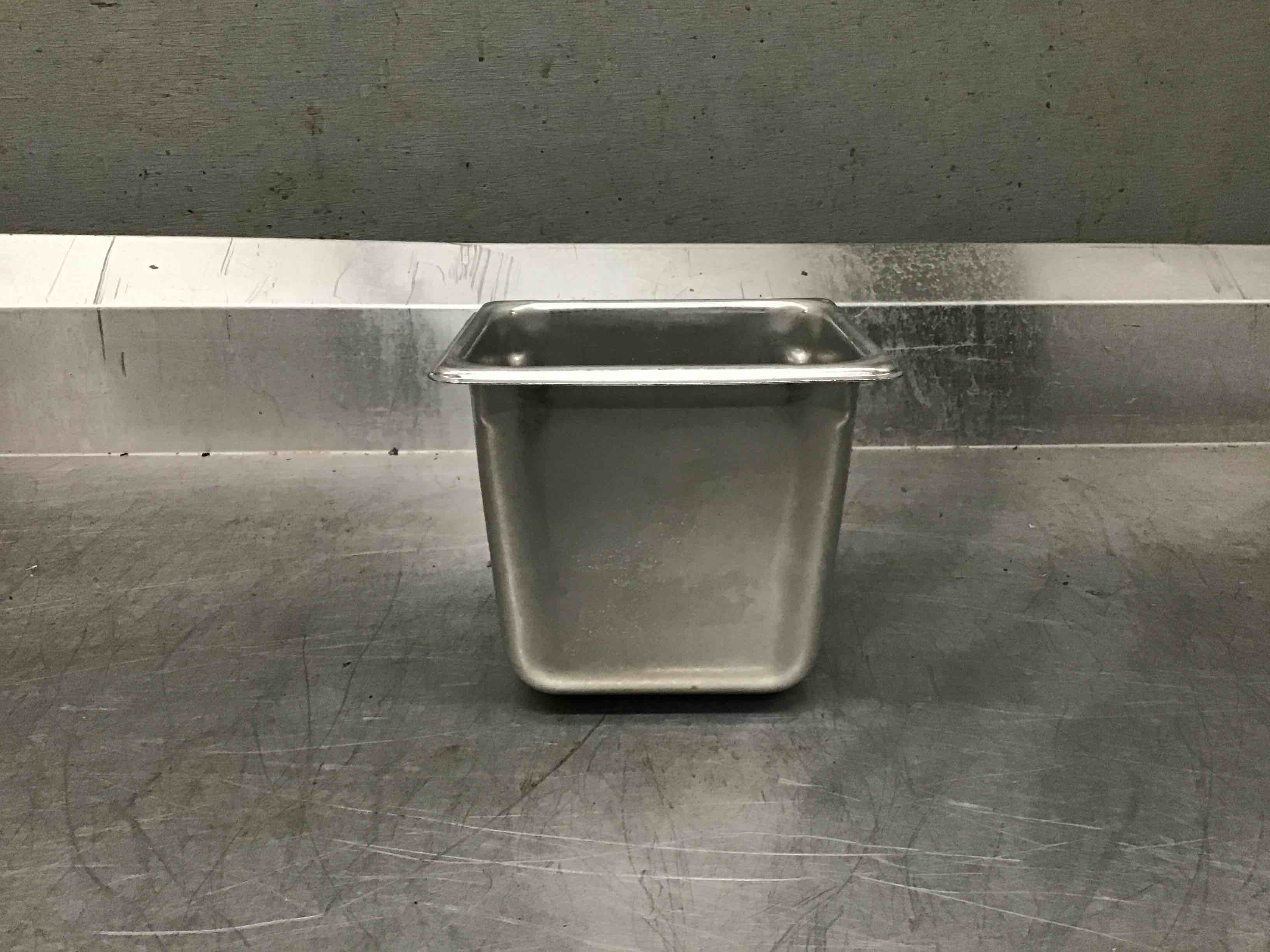 Stainless Steel 6 Inch Deep One Sixth Size Insert Pans