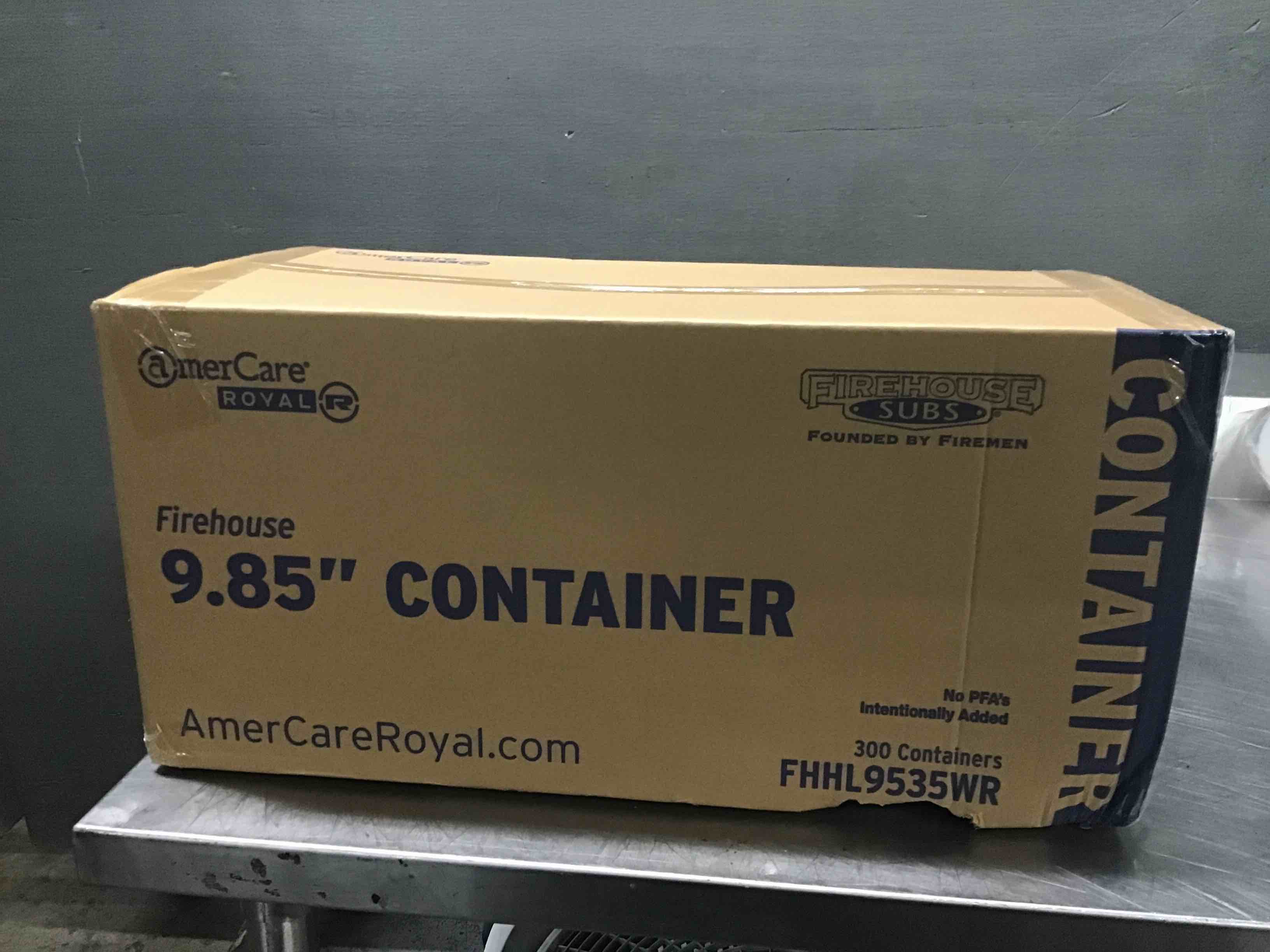 Firehouse Subs 9.85 Inch Container FHHL9535WR
