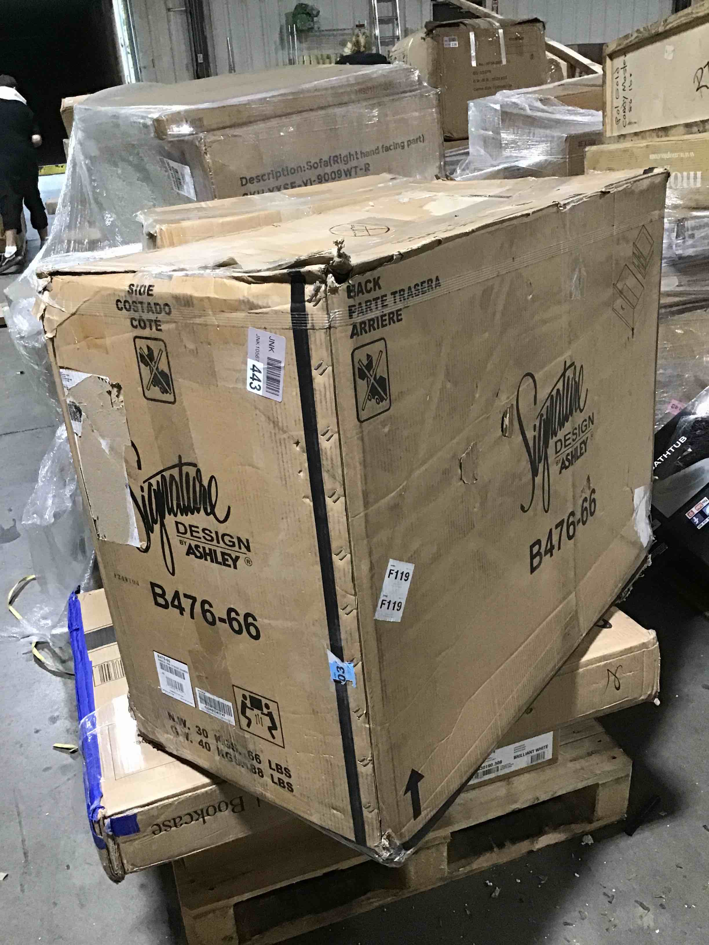 Ashley Caitbrook Caitbrook King/California King Storage Drawers B476-66 ...