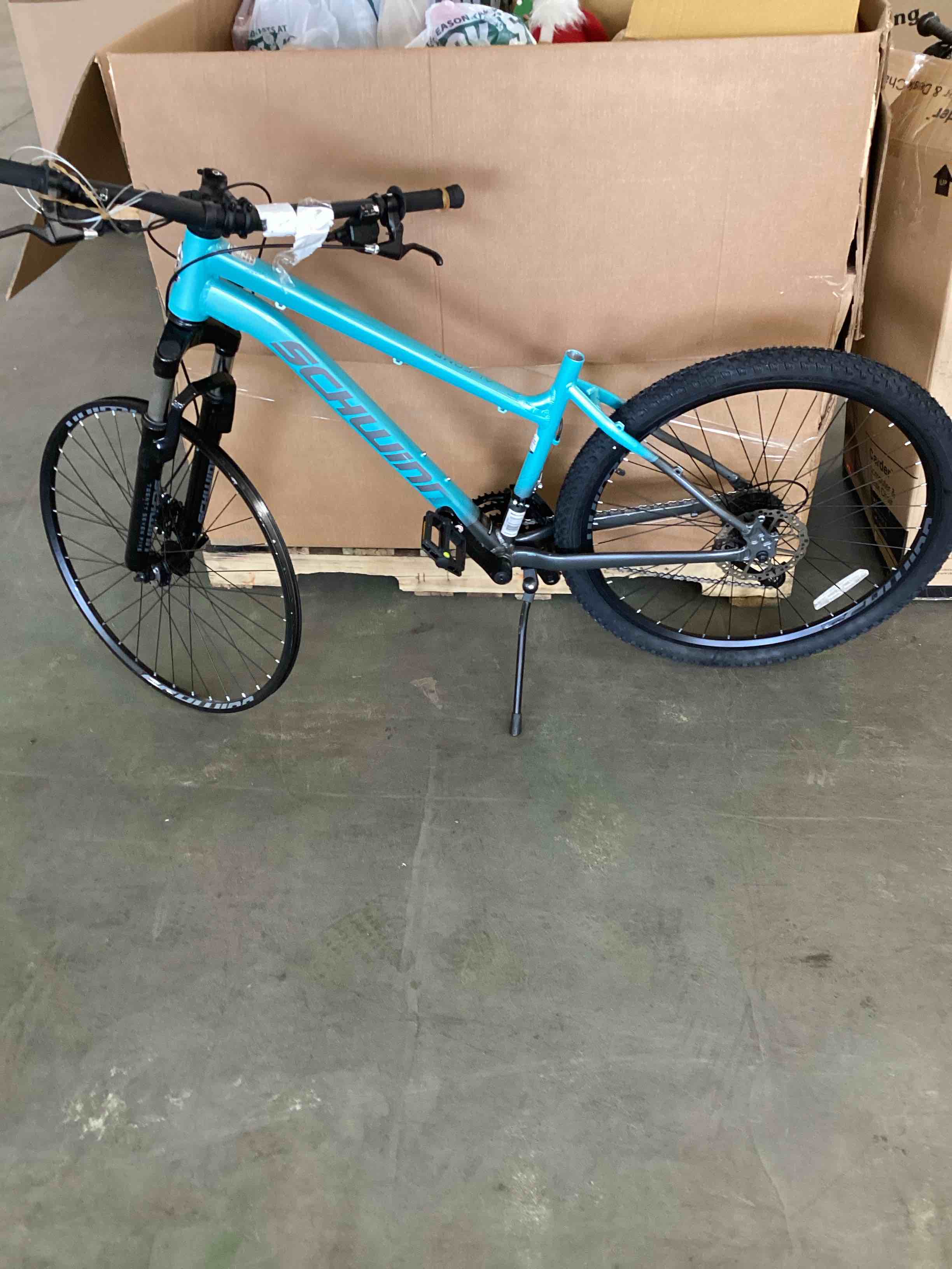 Schwinn AL Comp mountain bike, 21 speeds, 27.5-inch wheels, blue, women ...