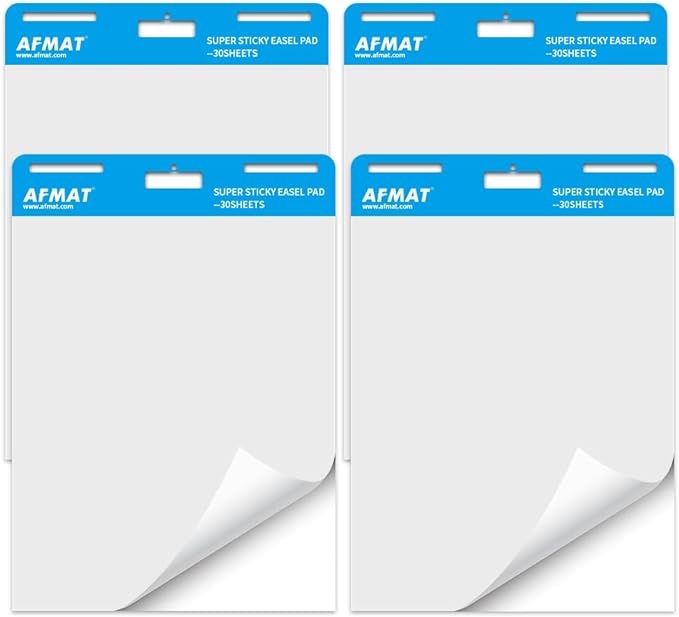 Sticky Easel Pads, Upgraded Flip Chart Paper, Large Easel Paper for ...