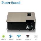 Poner Saund M5 LED Projector Full HD 1080P 3D Android 6.0 Projetor 4500 ...