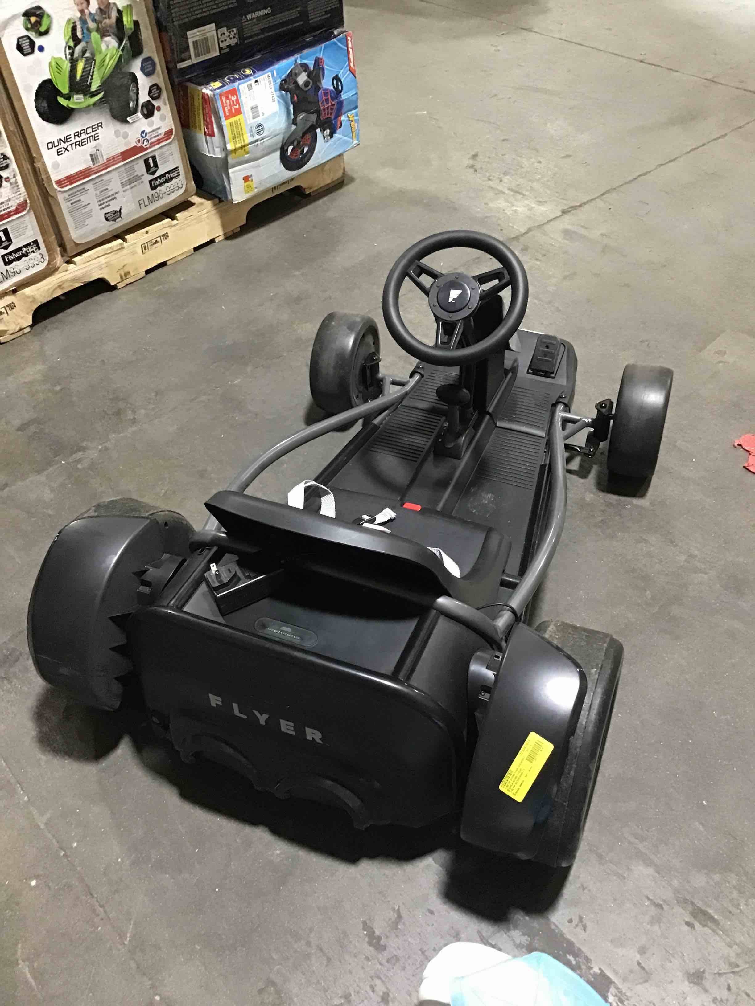 Flyer brand electric go cart, open box used