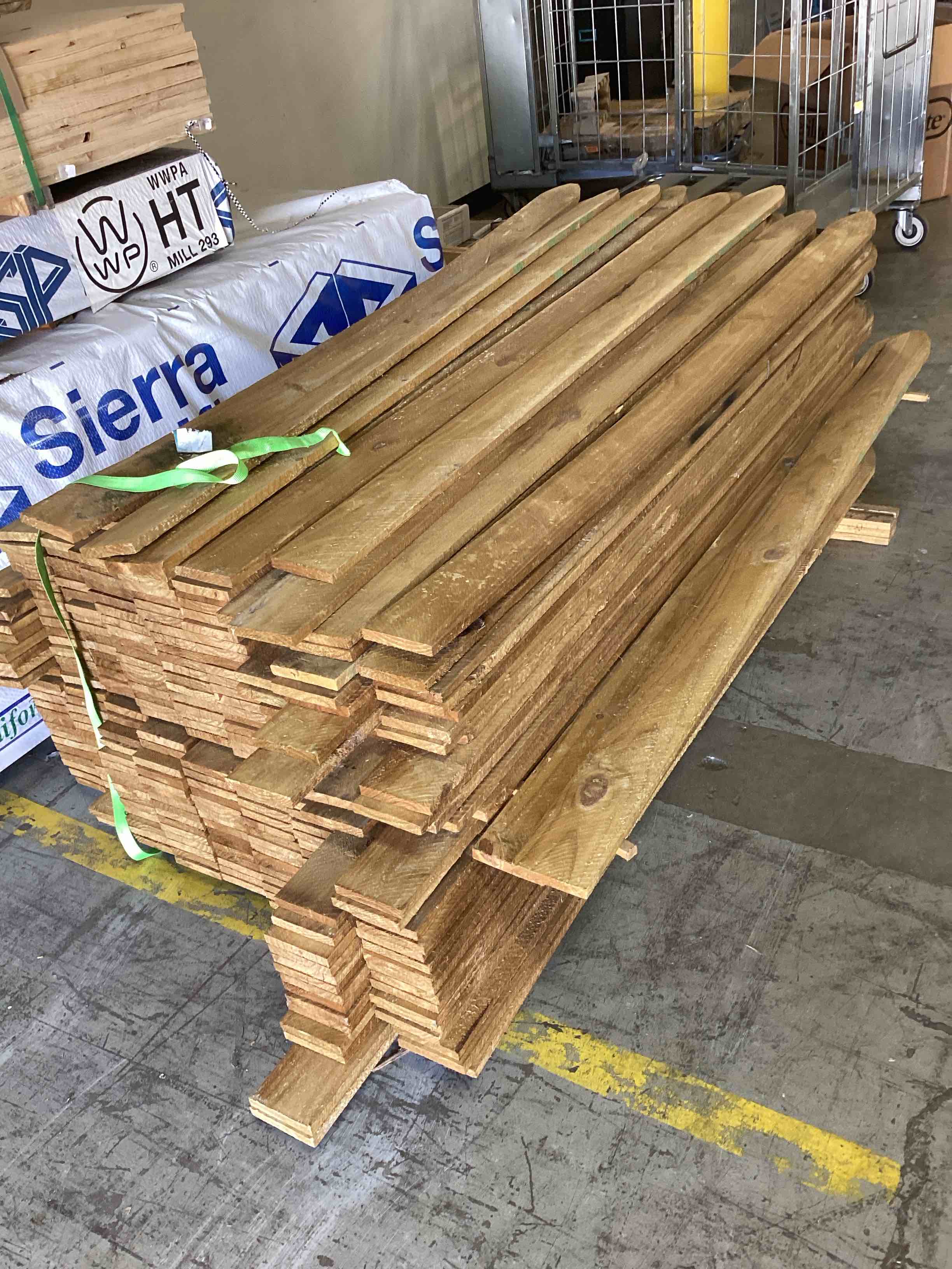 1x4x6’ stockade fence pickets your bid per bundle