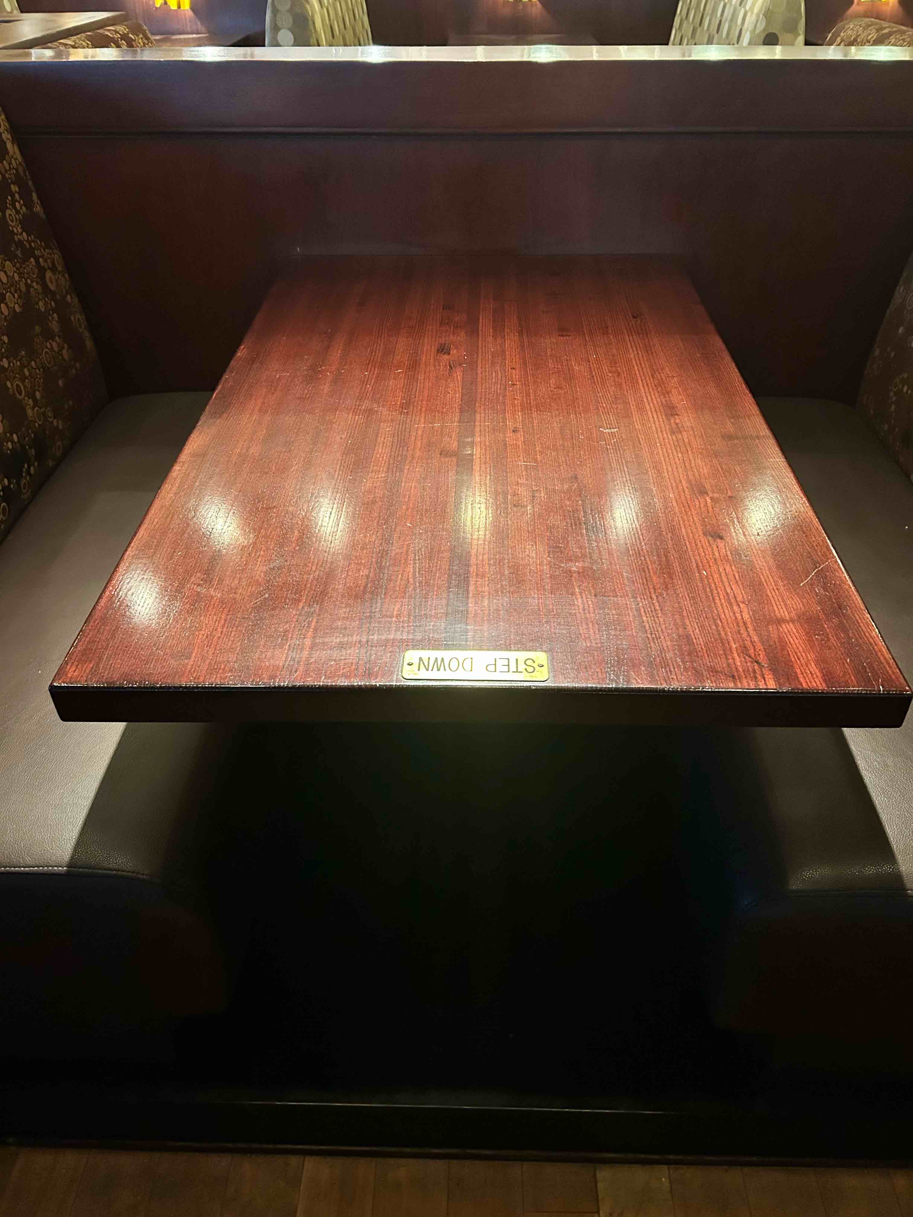 48 x 29 INCH WOOD WALL MOUNT BOOTH TABLE