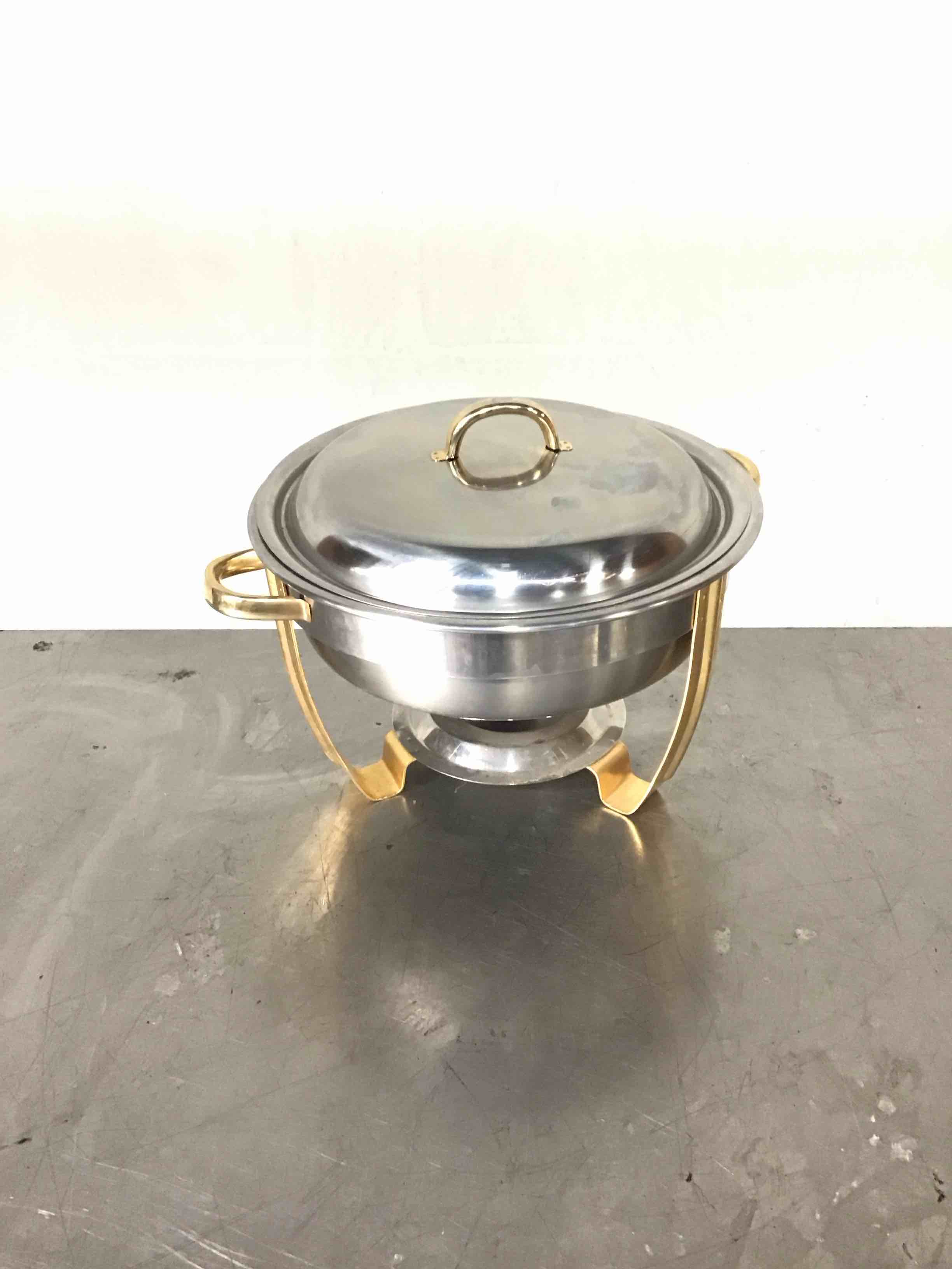 DURAWARE 4 QUART ROUND STERNO CHAFER SET