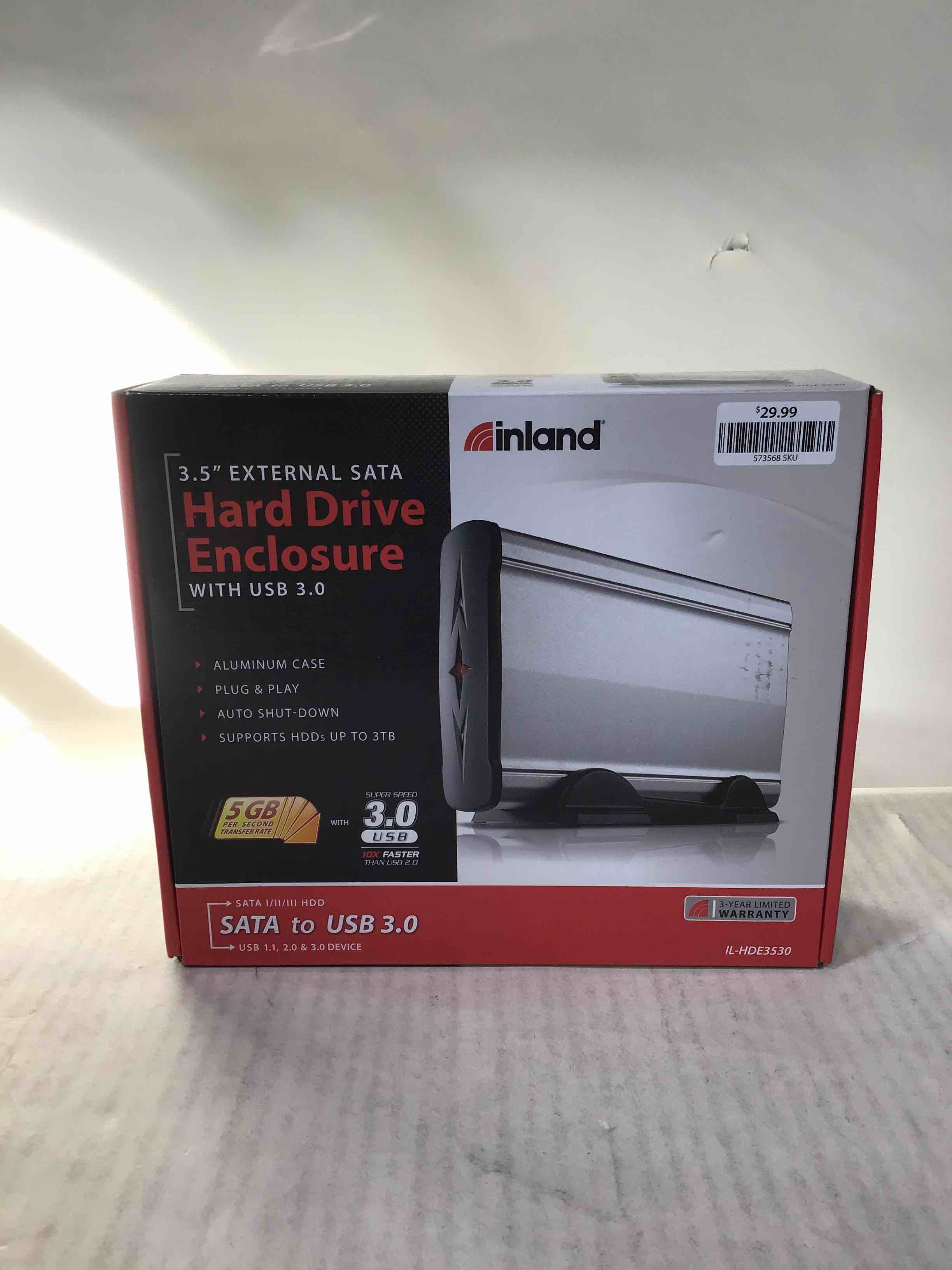 Inland 3.5” Hard Drive Enclosure