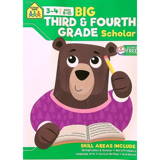 School Zone Big Third & Fourth Grade Scholar (Walmart Exclusive)