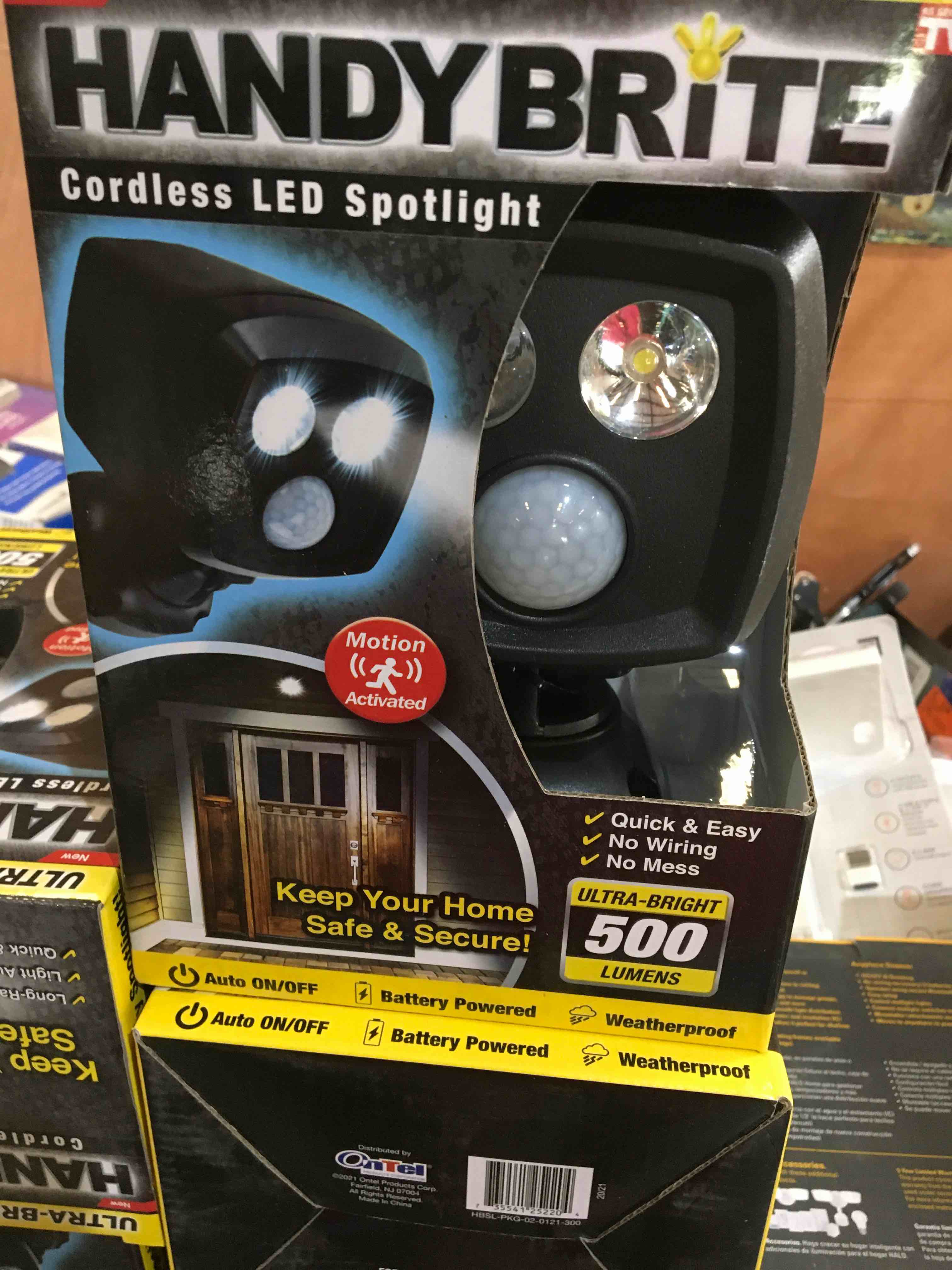 Handy Brite 500 Lumens Cordless Motion-Activated Sensor LED Multi ...