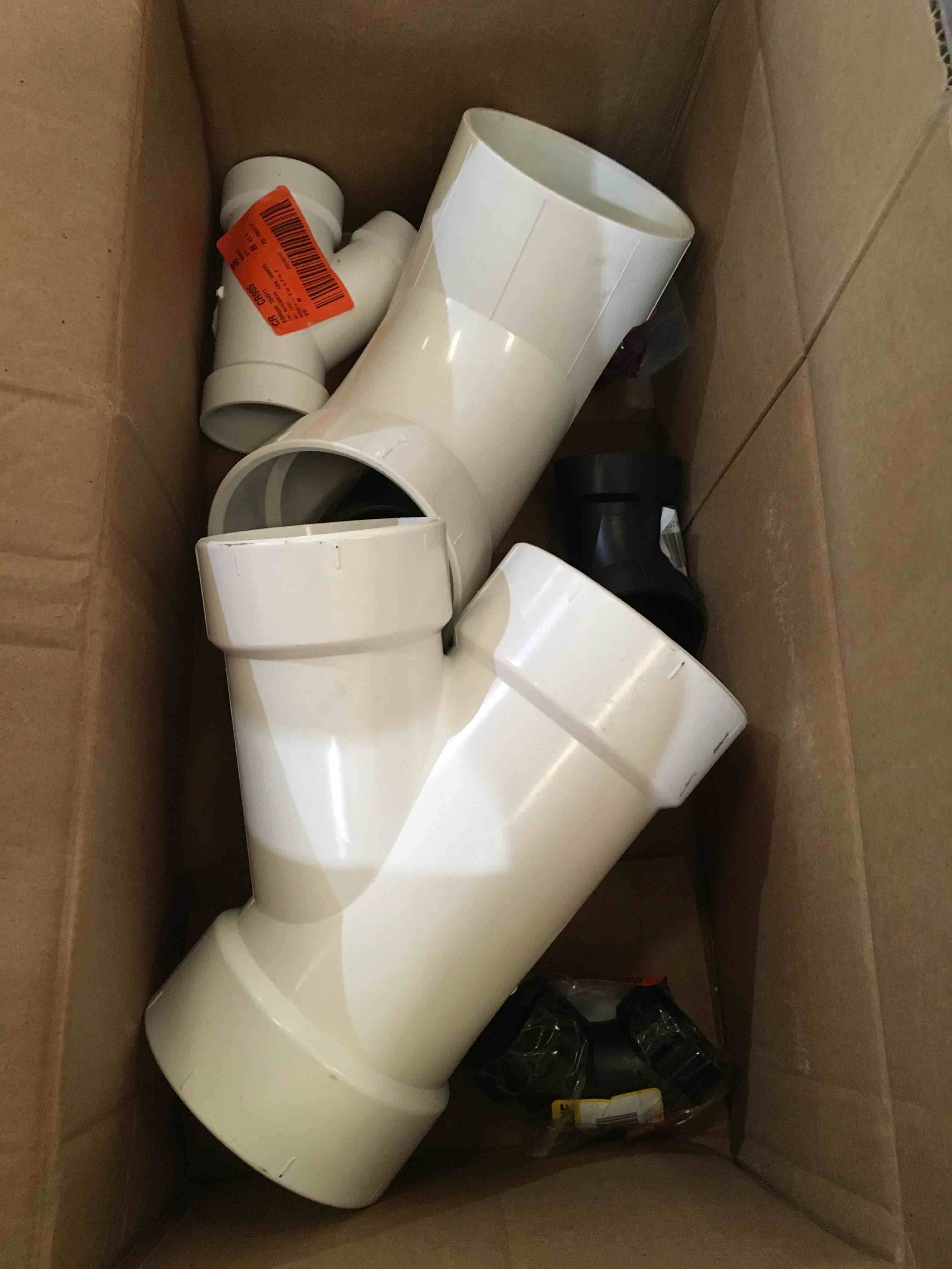 Assorted Lot of PVC Connectors Elbows, etc