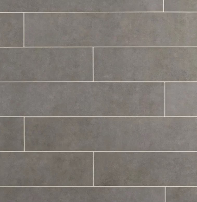 ADESSI CONCEPT GREY PORCELAIN TILE 6”x36” PALLET / QTY BID X 24