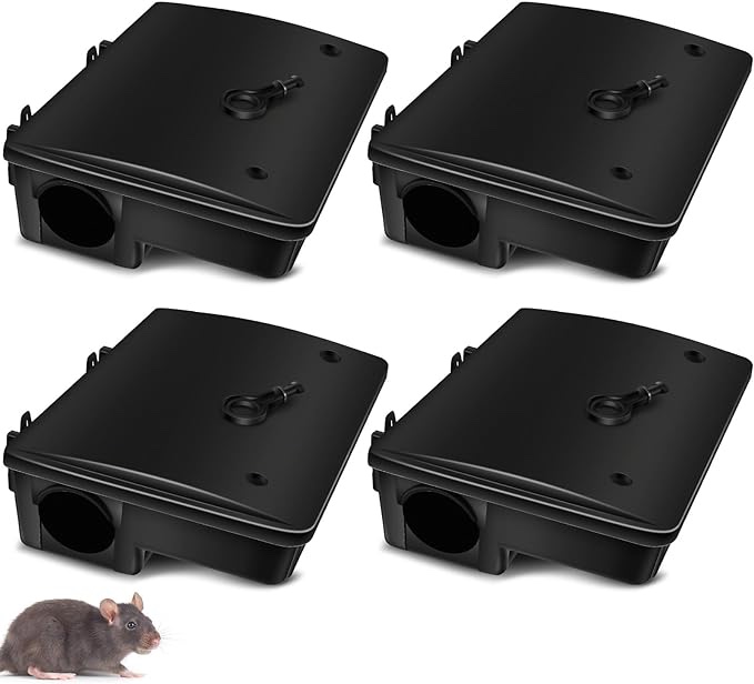 Qualirey Large Rat Bait Station with Key Rat Bait Station Traps ...