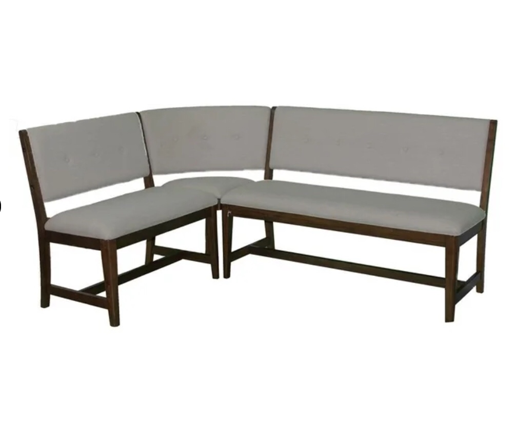 Bernards Dorval Corner Bench Group *incomplete* *similar to stock photo*