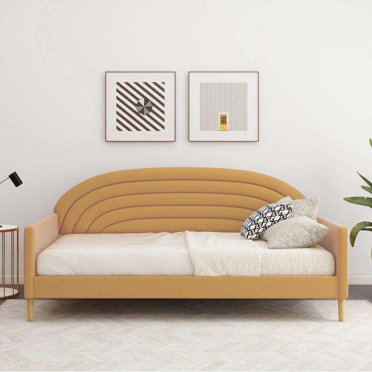 Orrin King Upholstered Daybed - Yellow (incomplete, Box 1/2)