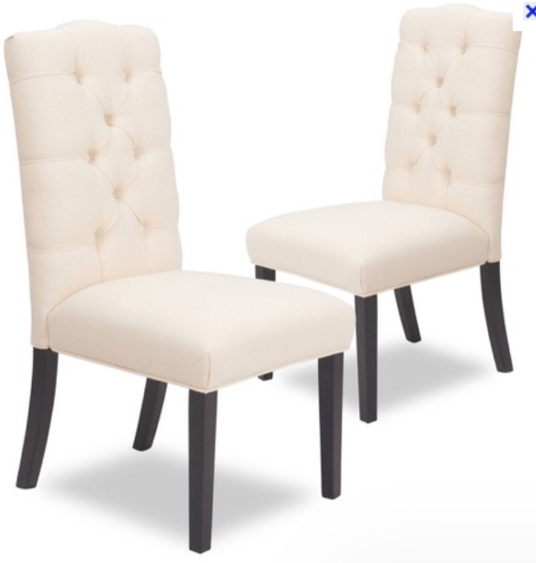 2 Beige dining chairs (similar to stock photo)
