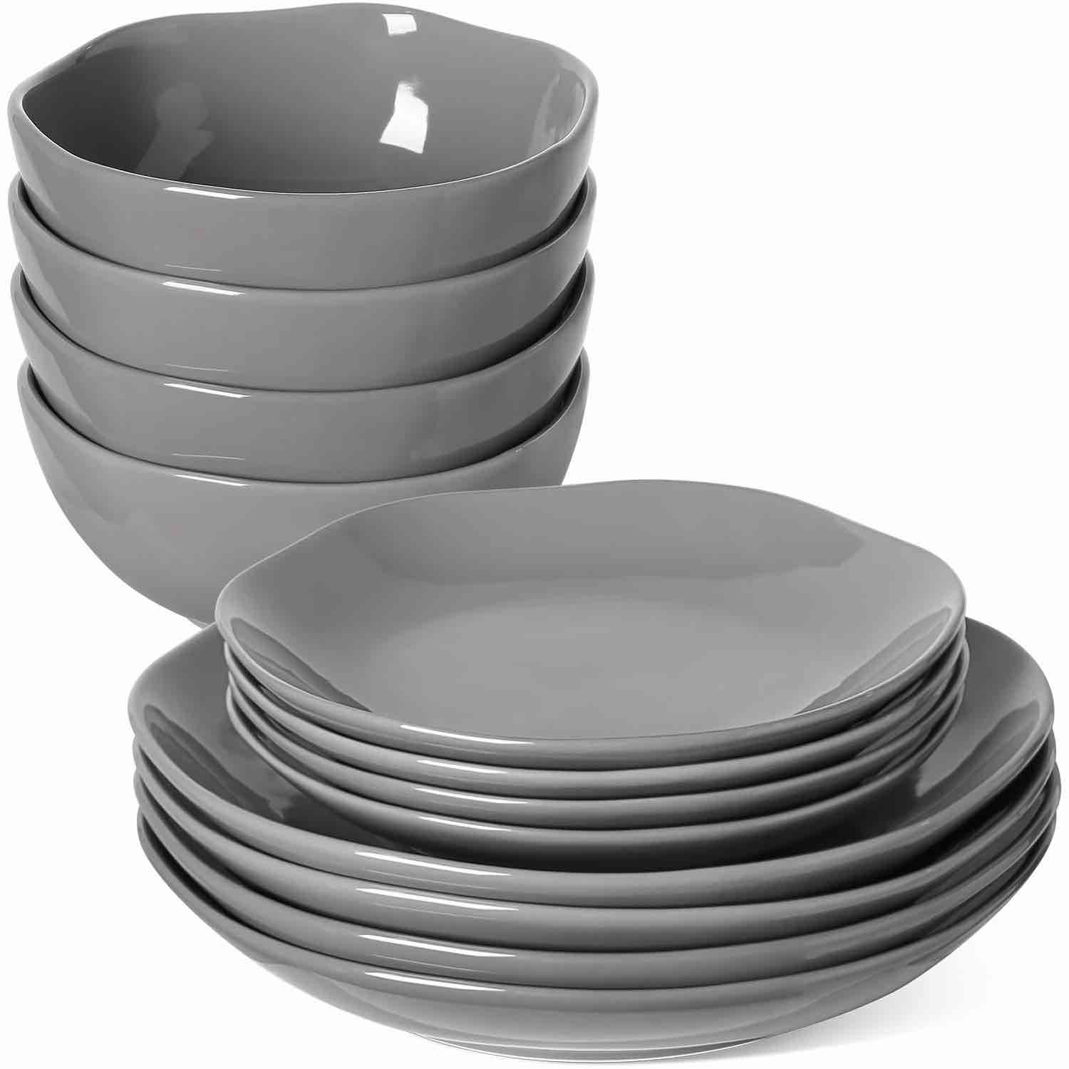 Landing High End Home Goods Ceramic Dinnerware Set, Includes 4 Coffee ...