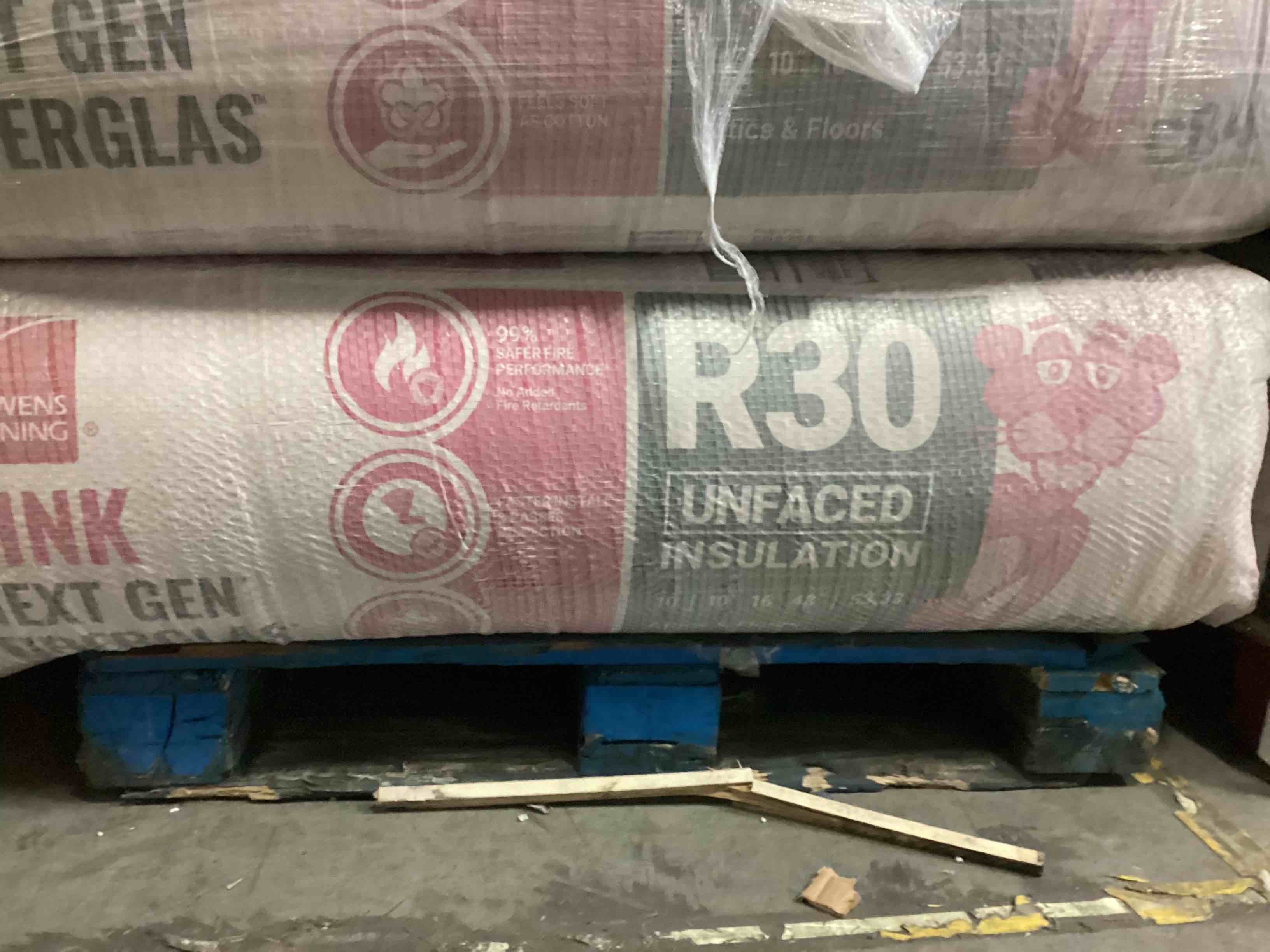 4 batts r30 16” unfaced insulation your bid per batt