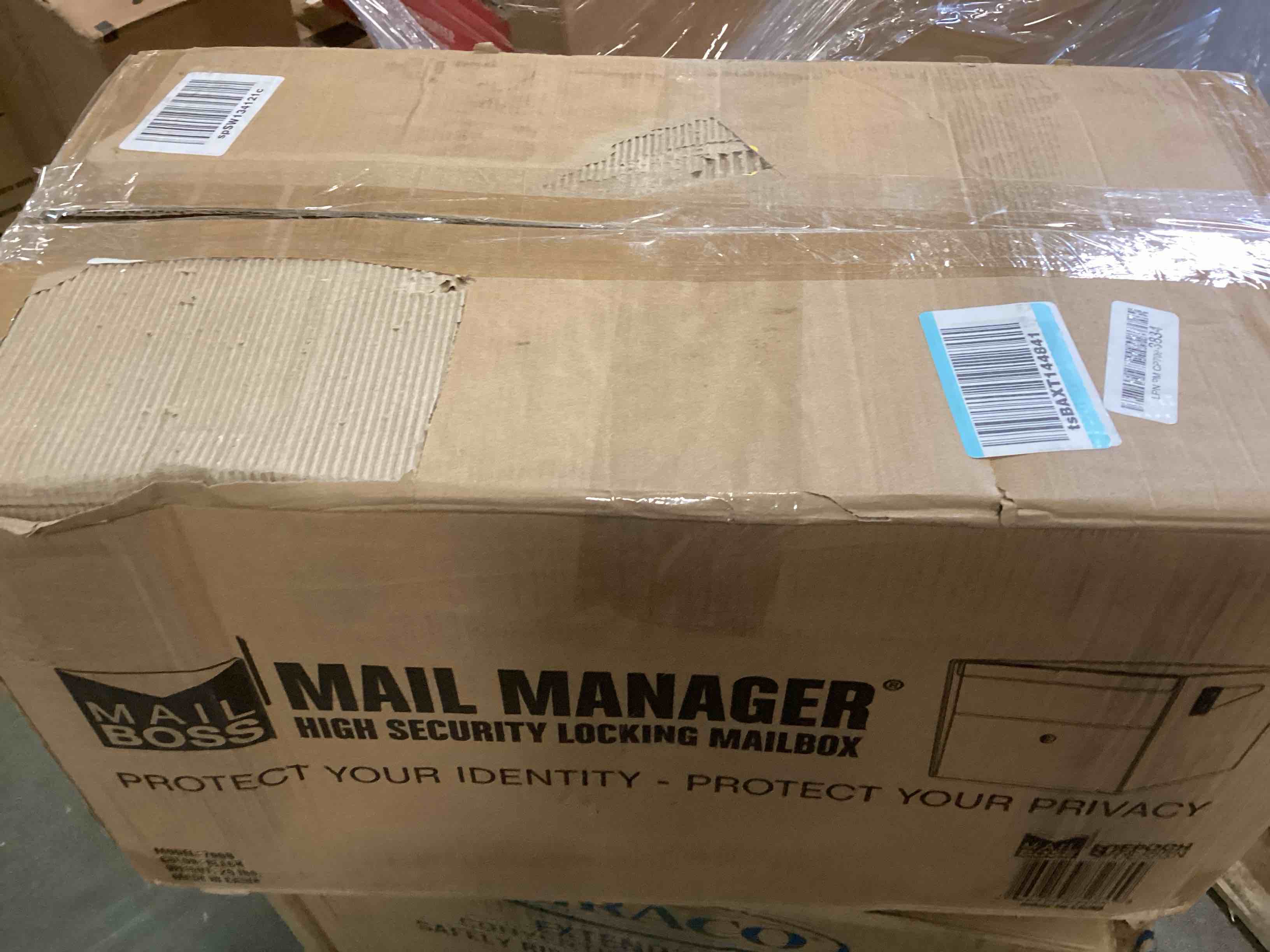 Mail Boss 7506 Mail Manager Curbside Locking Security Mailbox, Black ...