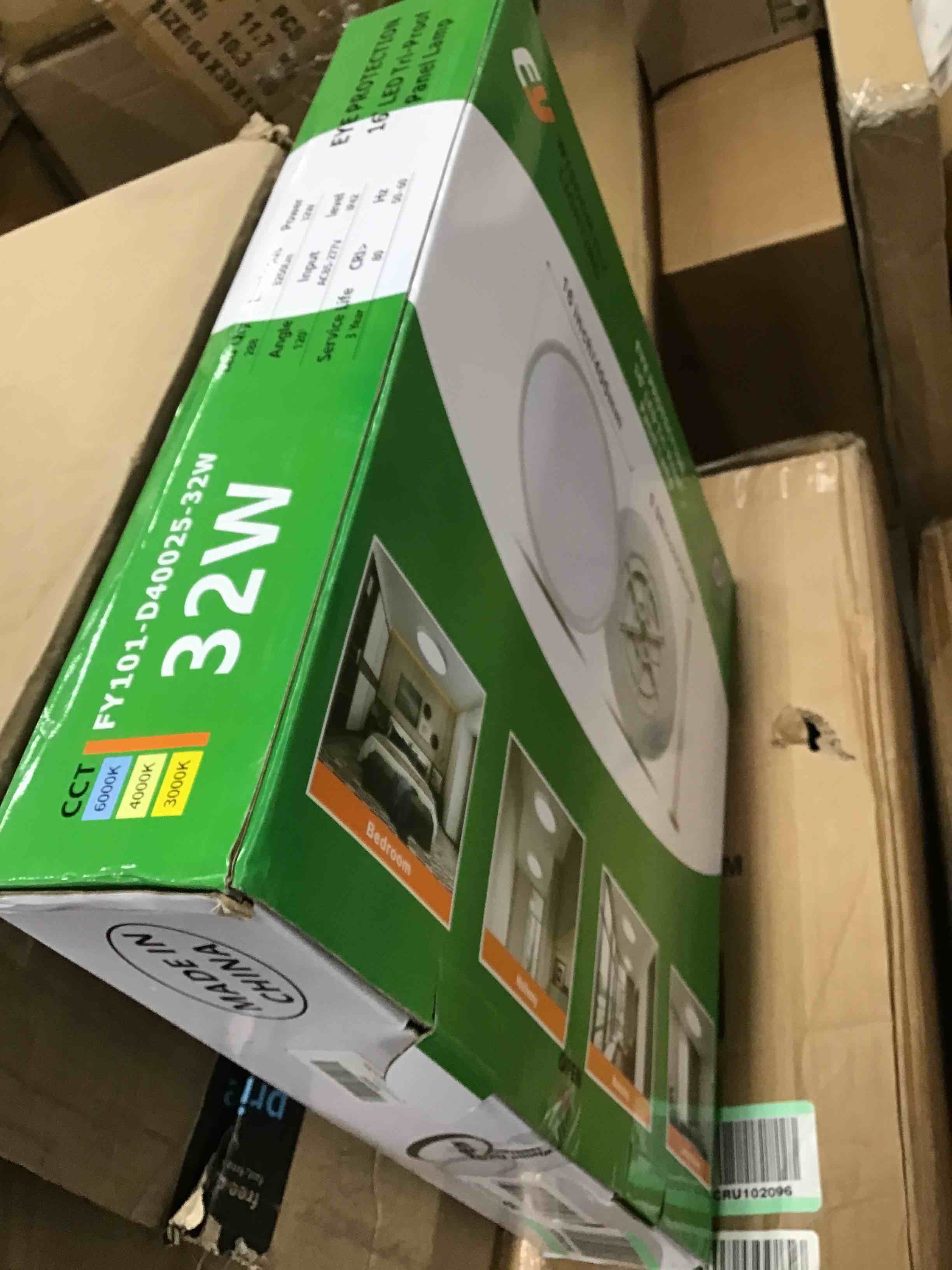 2PK 15.8 Inch LED Flush Mount Ceiling Light, 32W, 3480LM, 3000K/4000K ...