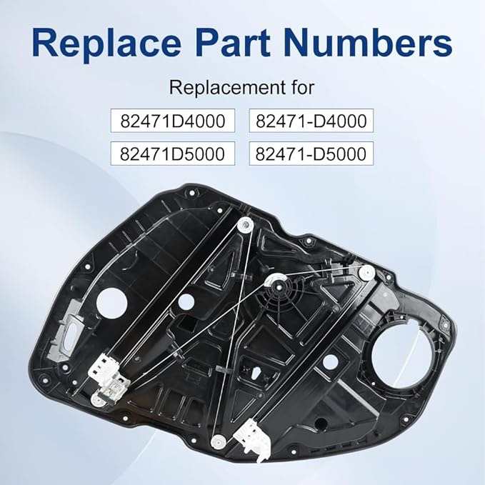 VANJING Front Left Driver Door Power Window Regulator Compatible with ...