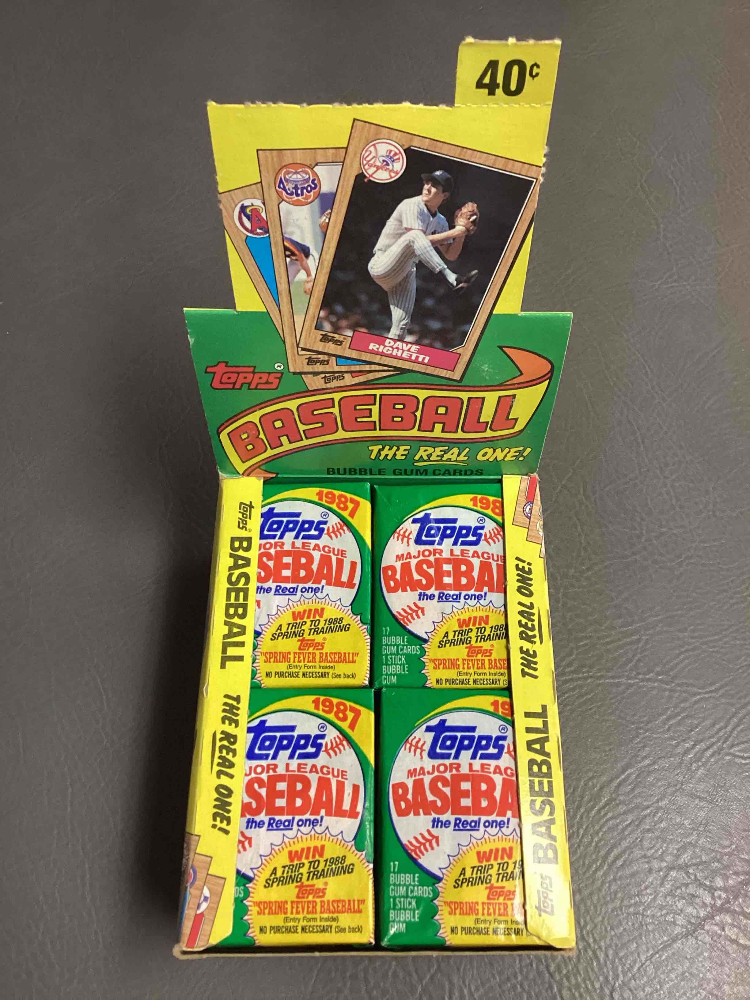 Loaded! 1987 Topps Baseball Unopened Wax Pack, Direct From Original