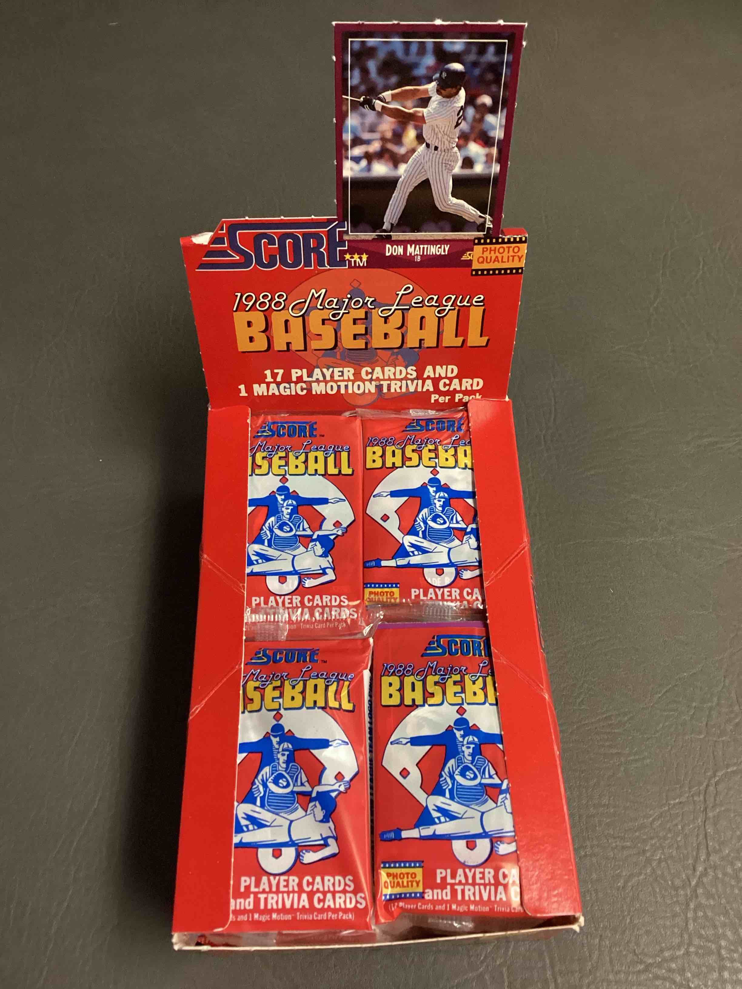 1988 Score Baseball Sealed Card Pack, Direct From Original Retail Case ...