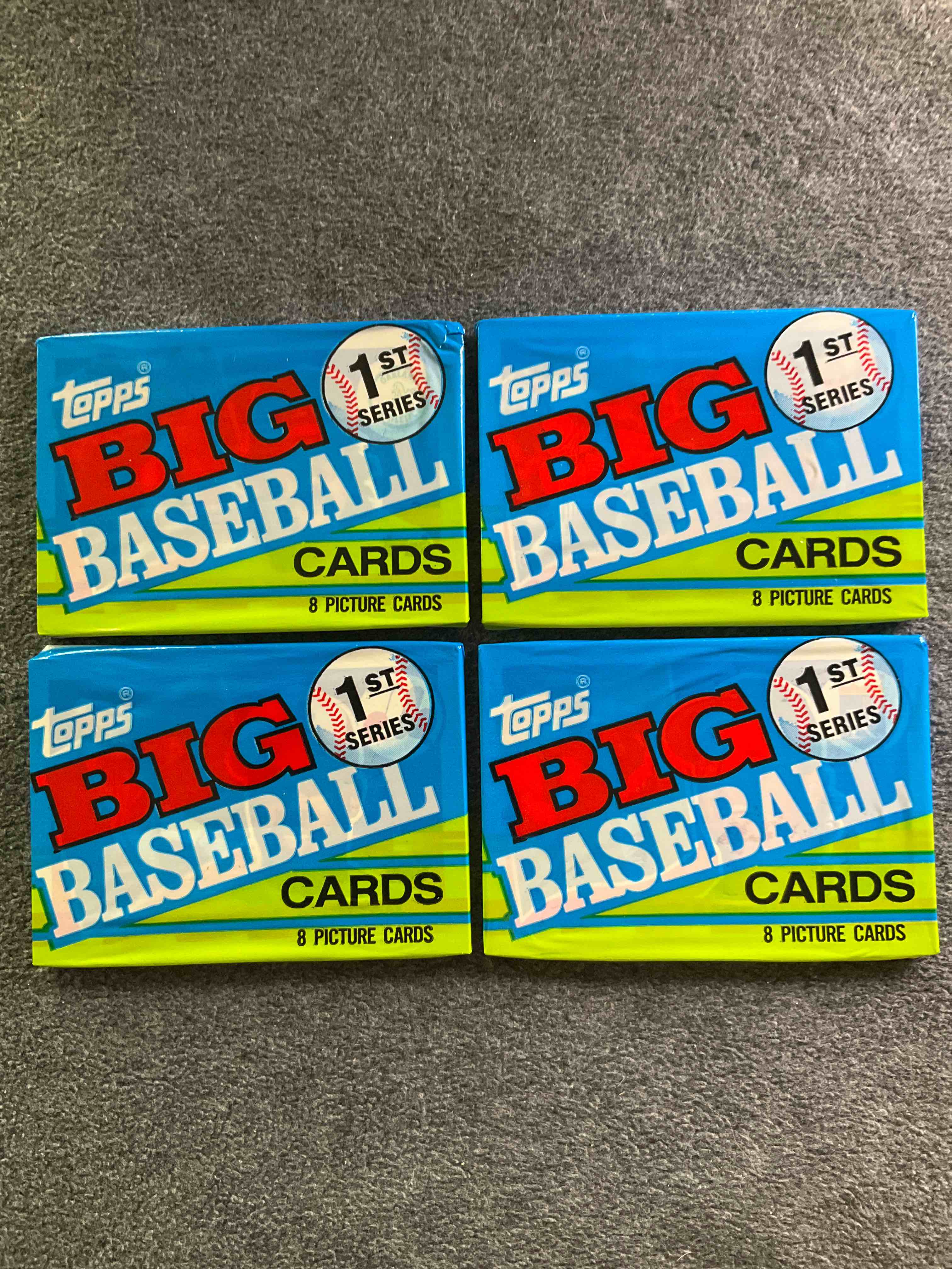 Rare 1990 Topps BIG Baseball Series One 8 Card Sealed Pack, Direct From ...