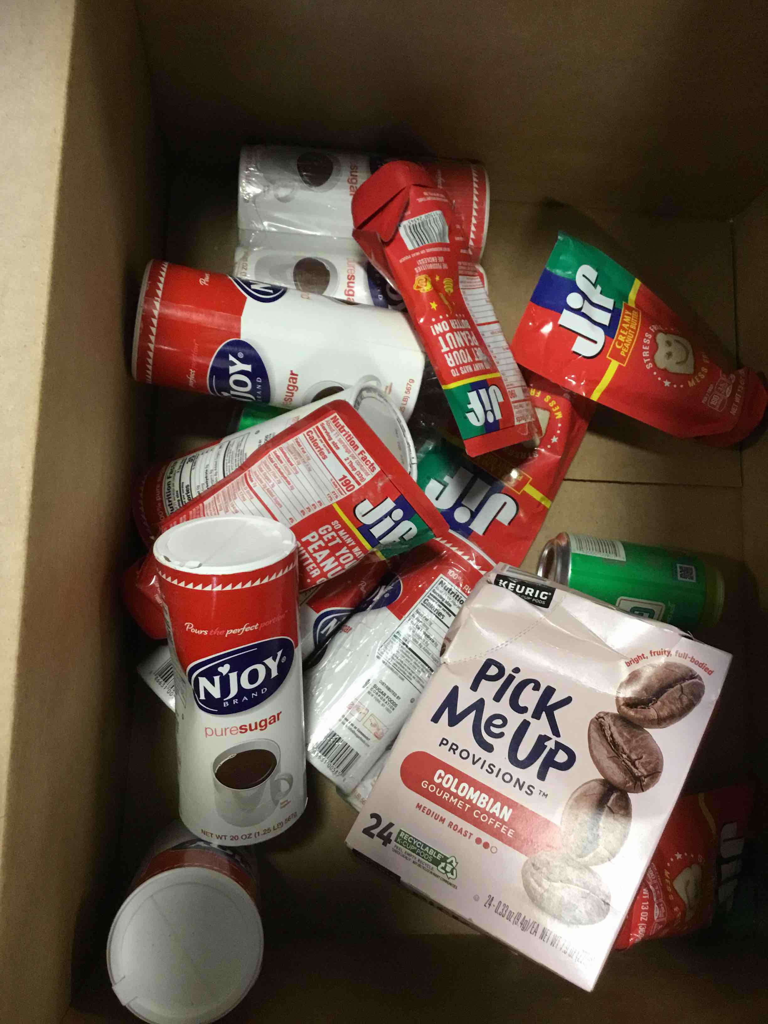 expiration varies) Assorted of food included, njoy brand pure sugar ...