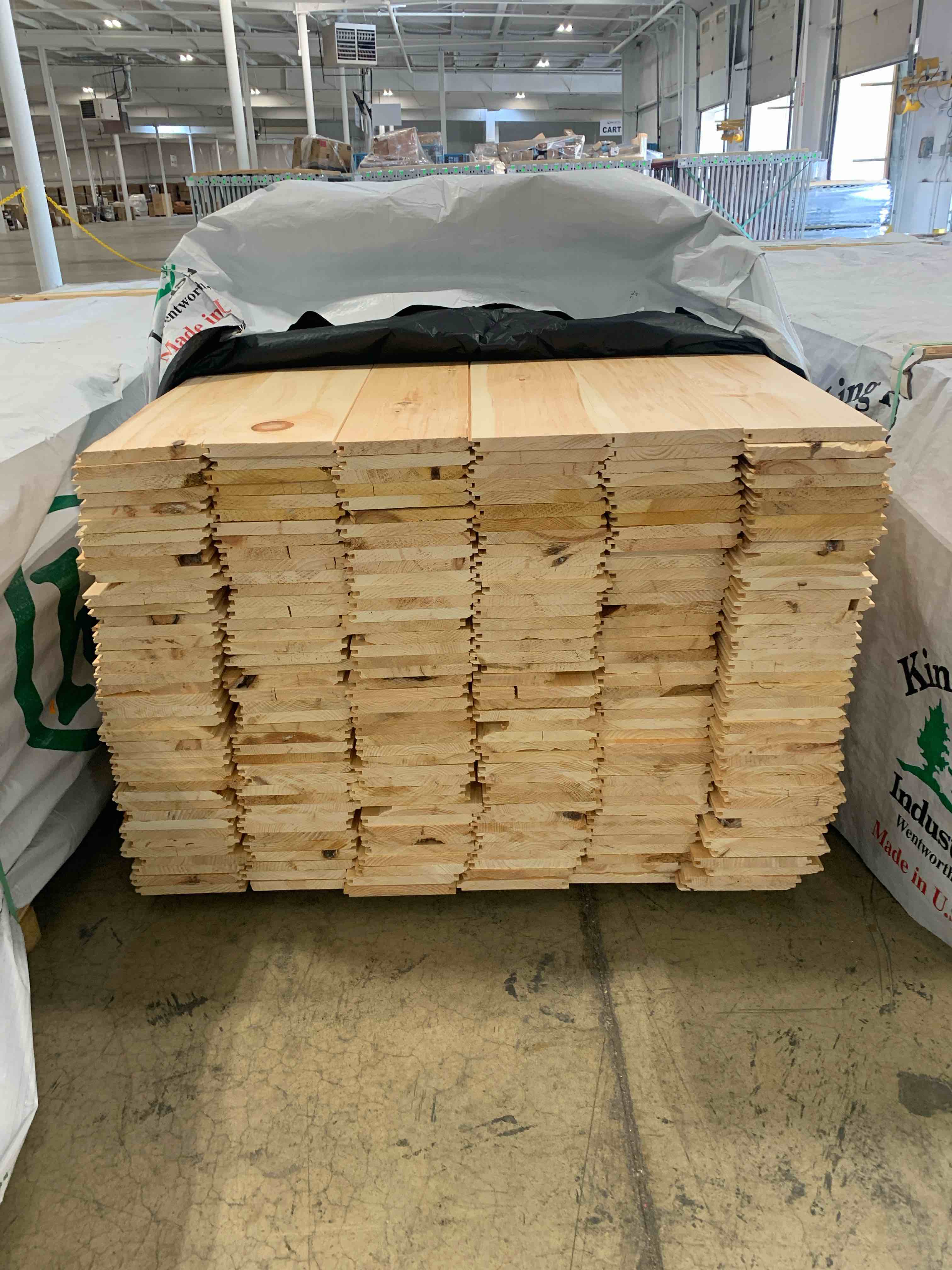 Eastern White Pine 1” x 8” x 12’ Tongue and Groove Wall Paneling EWP ...