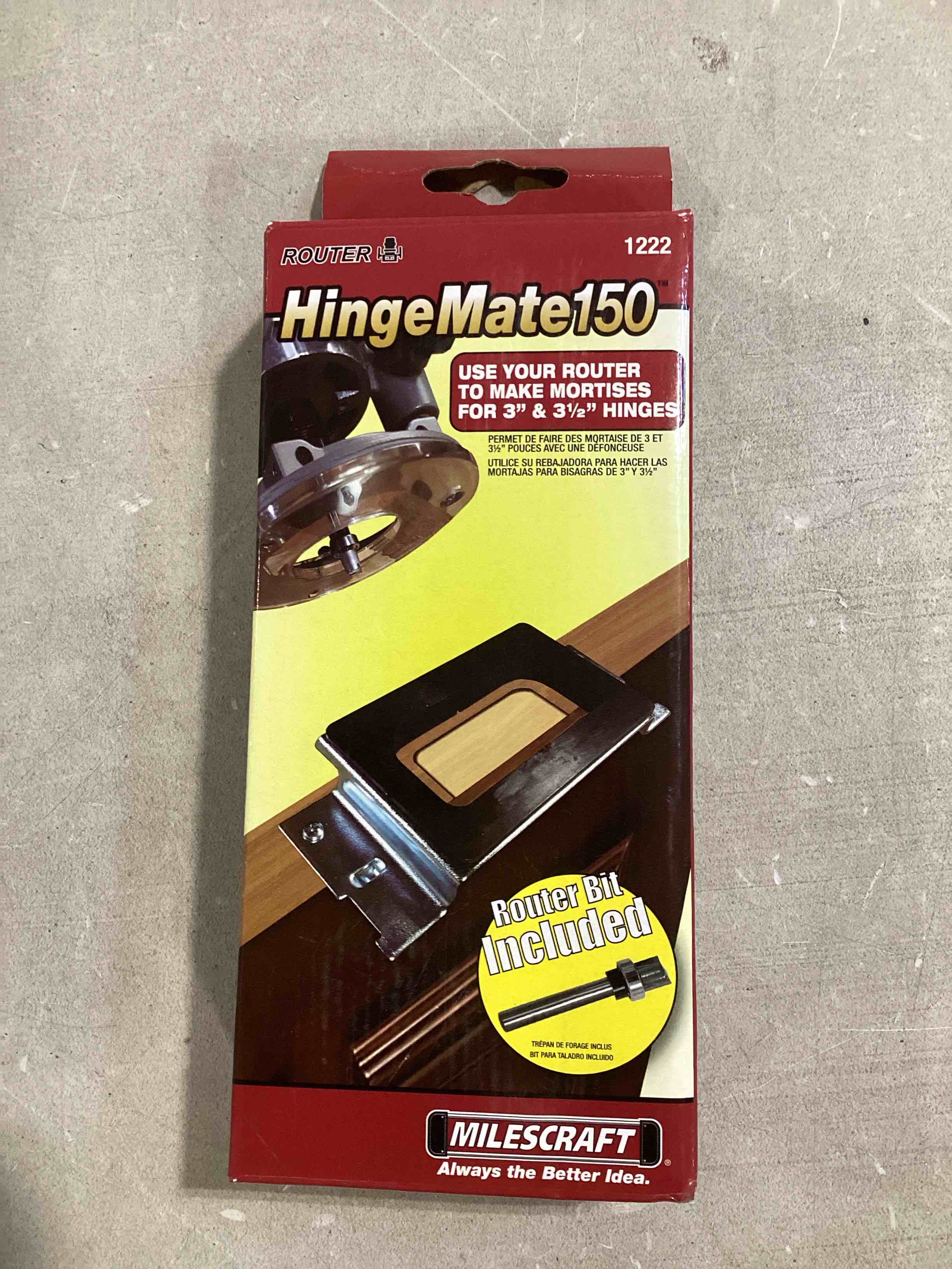 Milescraft 1222 HingeMate150 Entry and Passage Door Hinge Jig