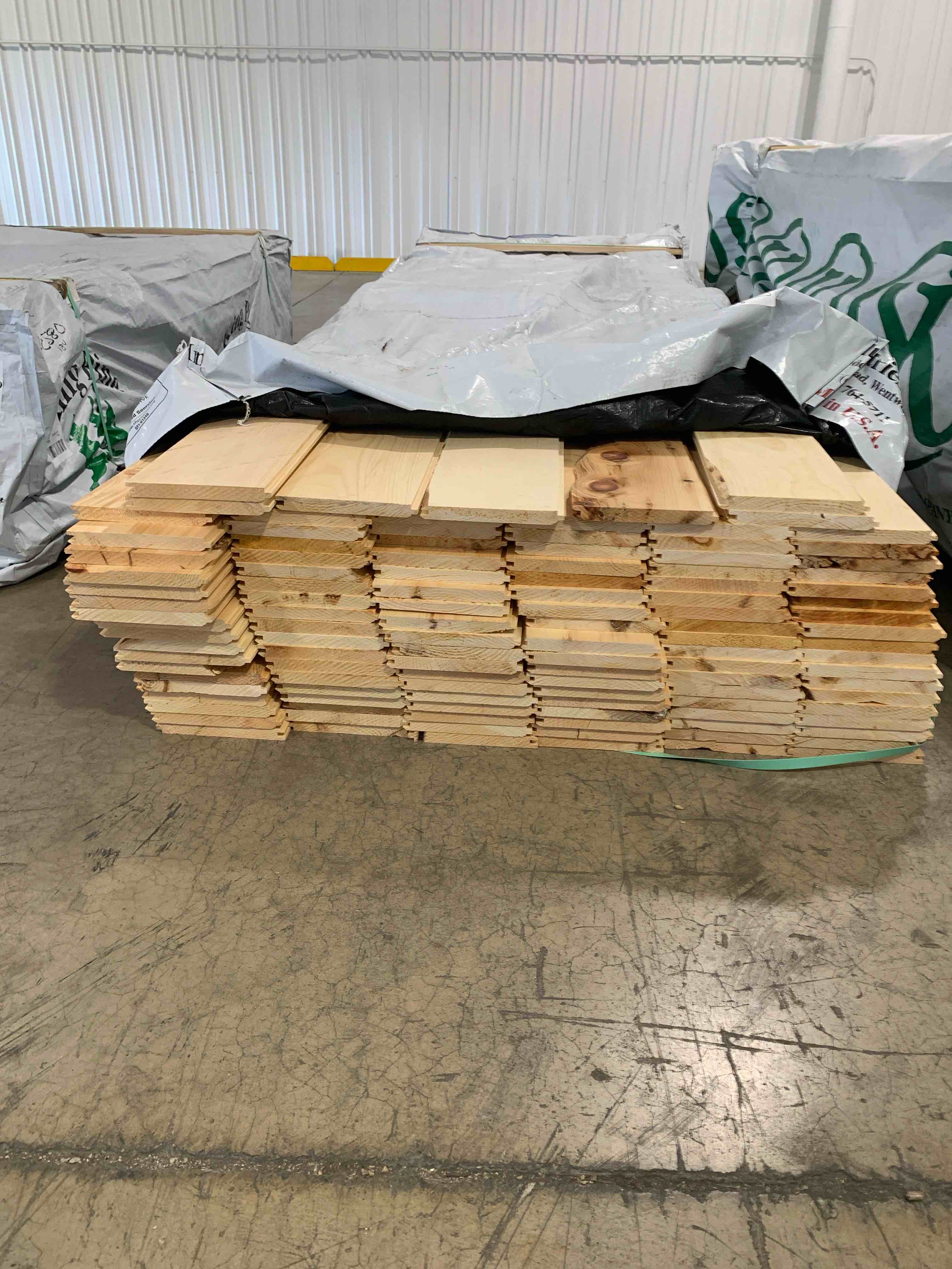 Eastern White Pine 1” x 8” x 12’ Tongue and Groove Wall Paneling EWP ...