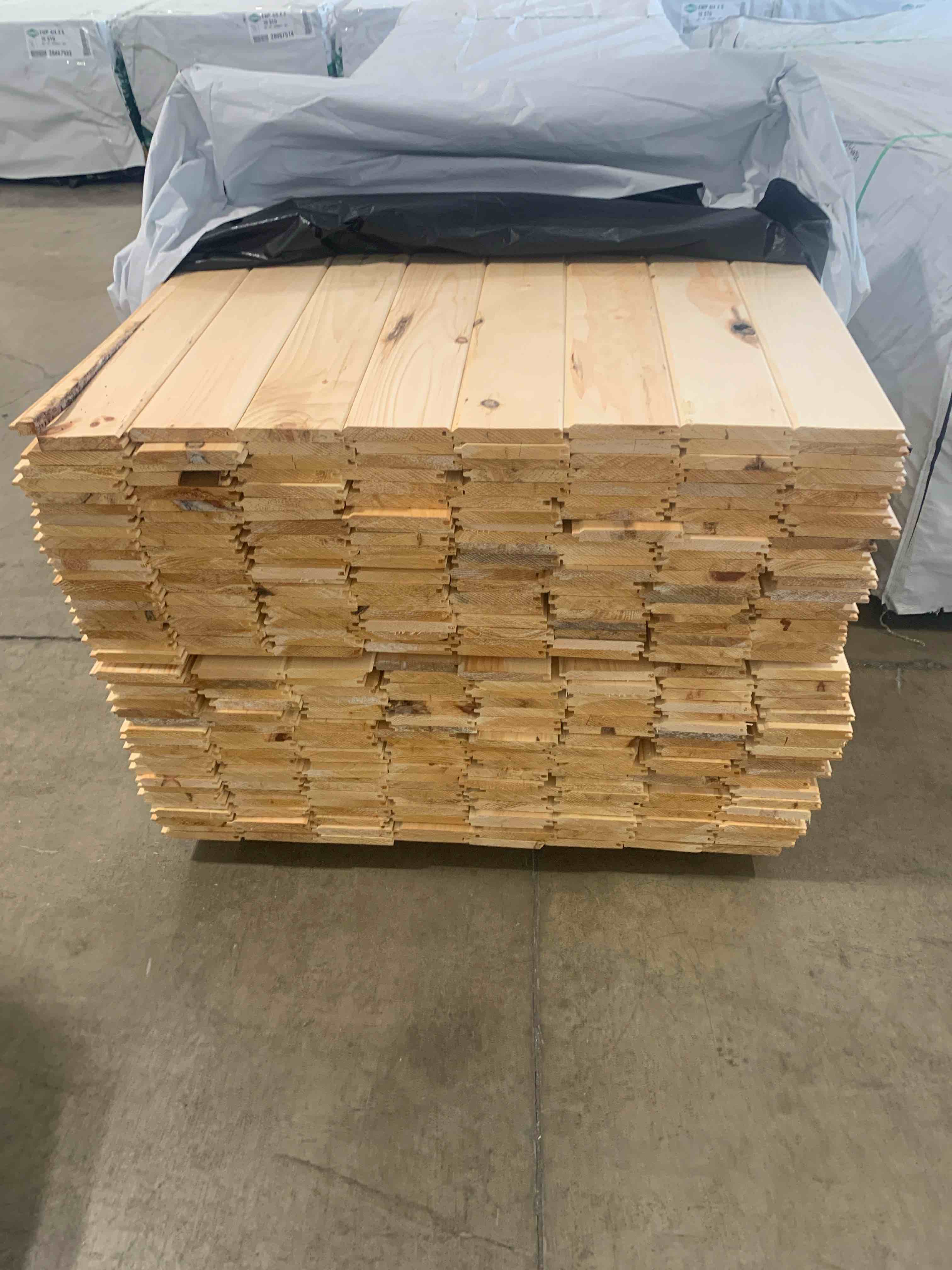 Eastern White Pine 1” x 6” x 14’ Tongue and Groove Wall Paneling EWP ...