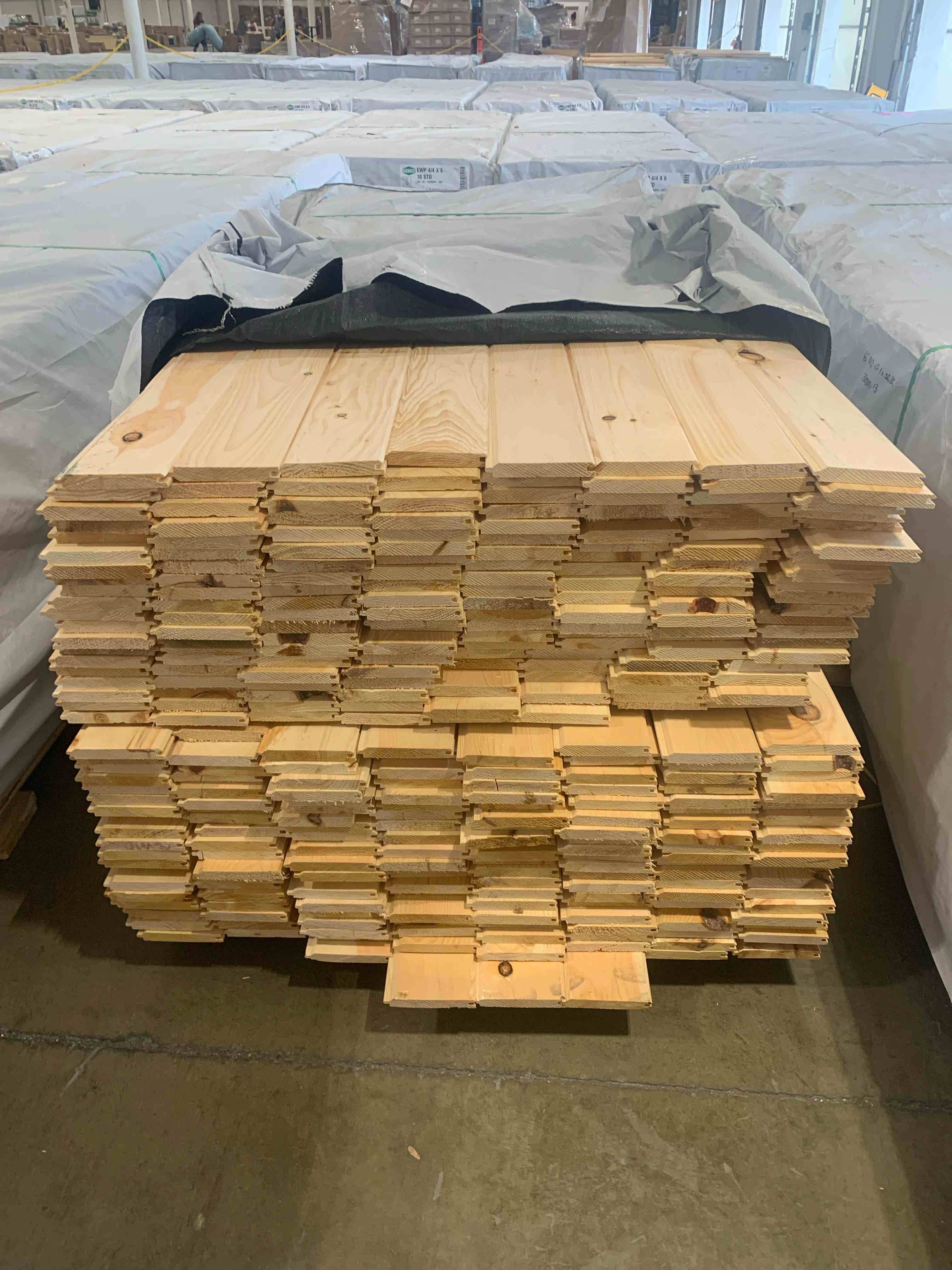 Eastern White Pine 1” x 6” x 8’ Tongue and Groove Wall Paneling EWP/WP4 ...