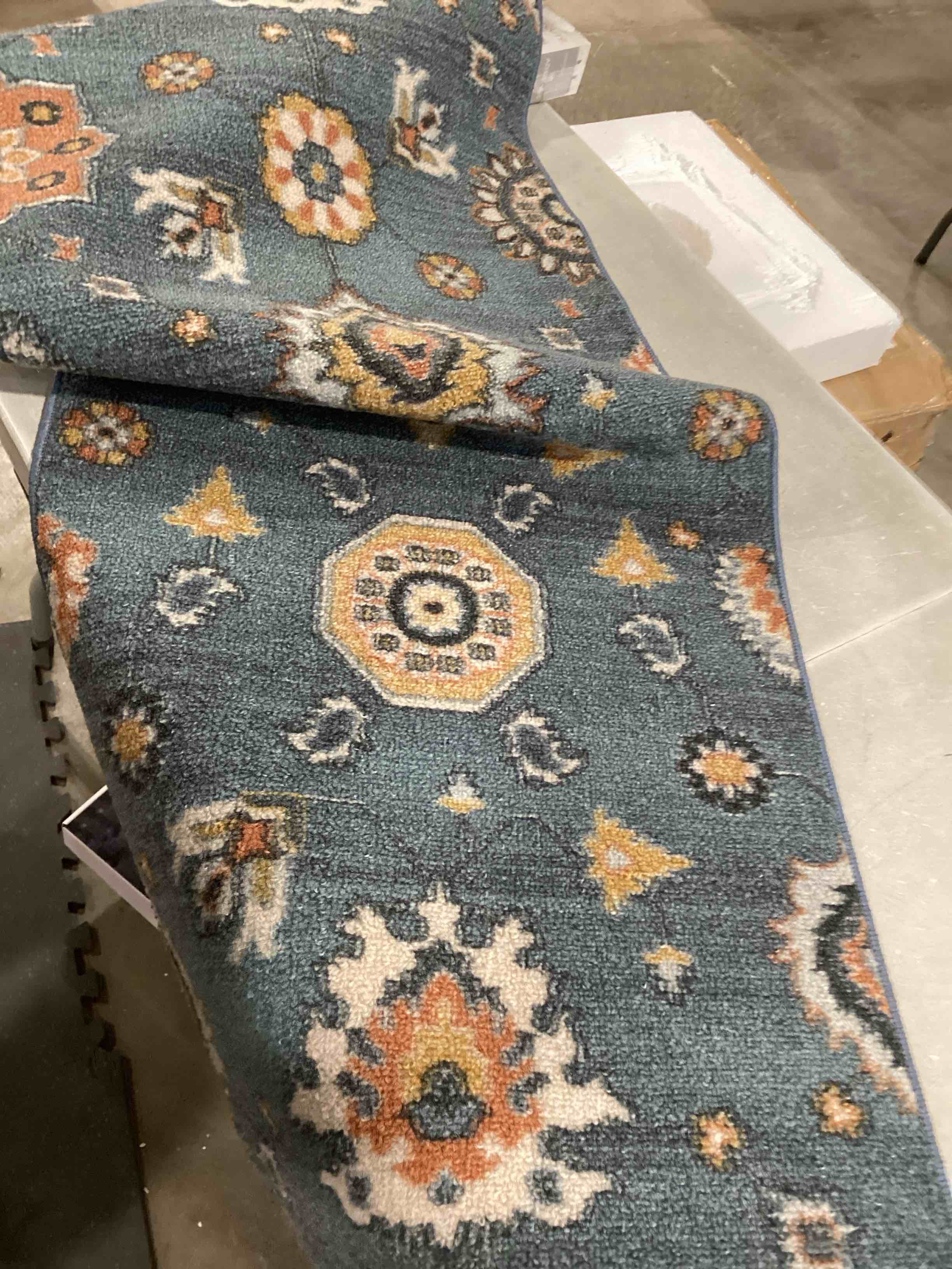 Maples Rugs Kitchen Rug Sets - Fleur 2-Pieces Non Skid Machine Washable ...