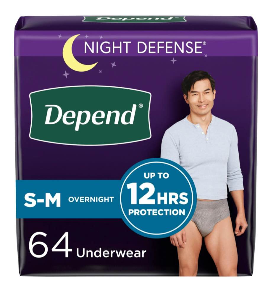 Depend Night Defense Adult Incontinence Underwear for Men, Disposable ...