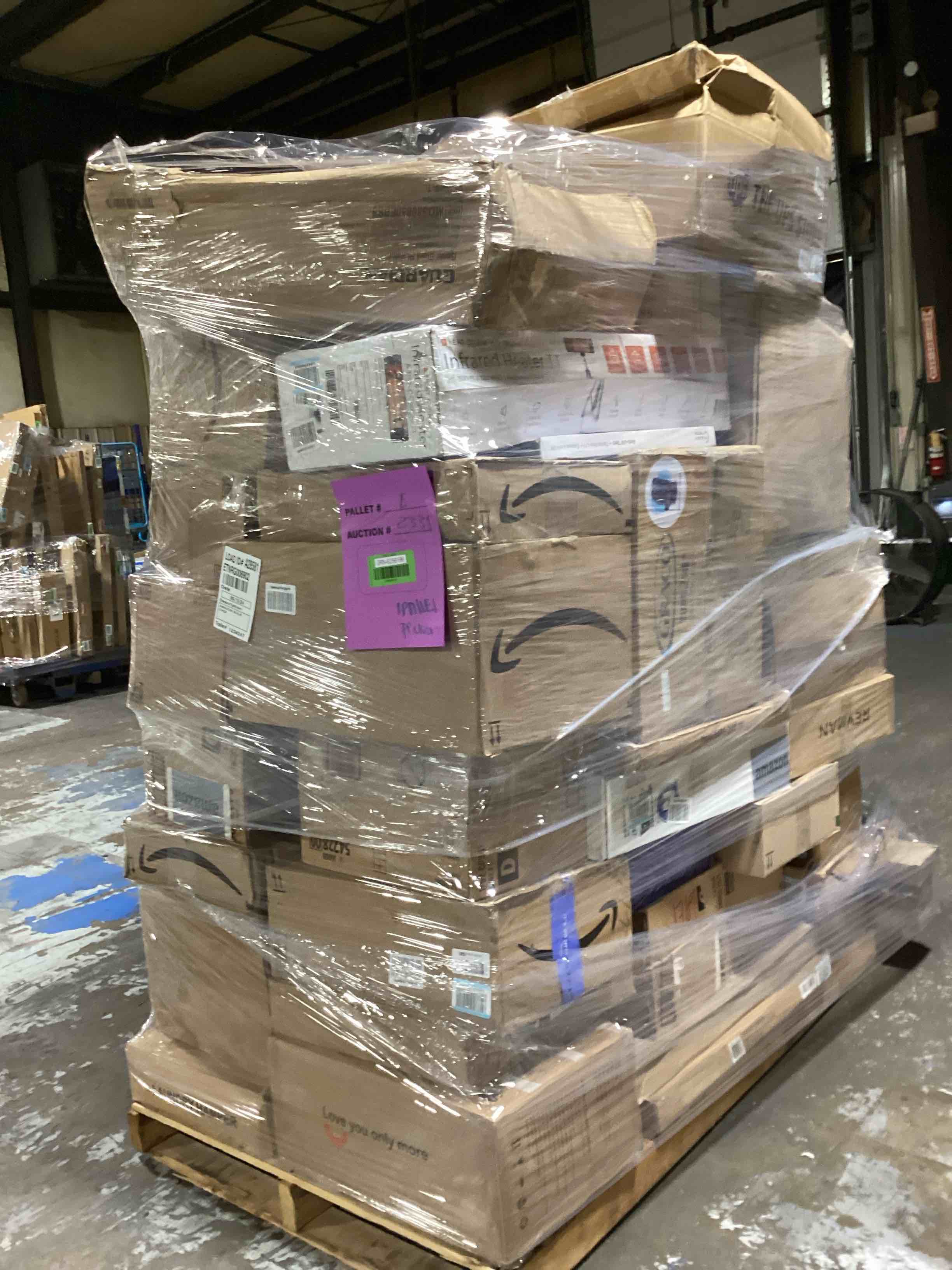 E1 skid pallet boxes surprise ( good condition or as is )30 items or more