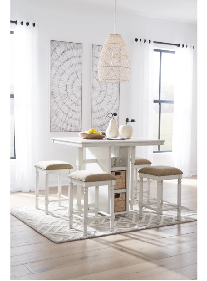 Robbinsdale Counter Height Dining Table and 4 Bar Stools Set