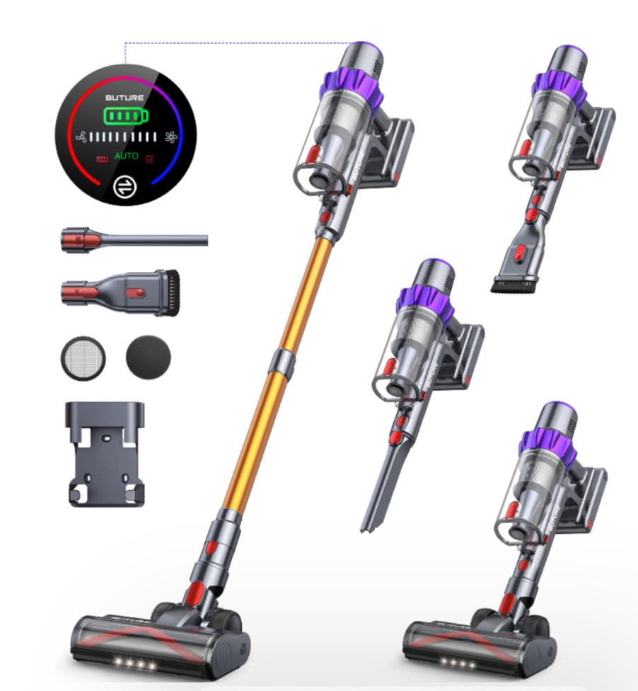 BUTURE VC80 Cordless Stick Vacuum, Self-Standing Stick Vacuum with ...