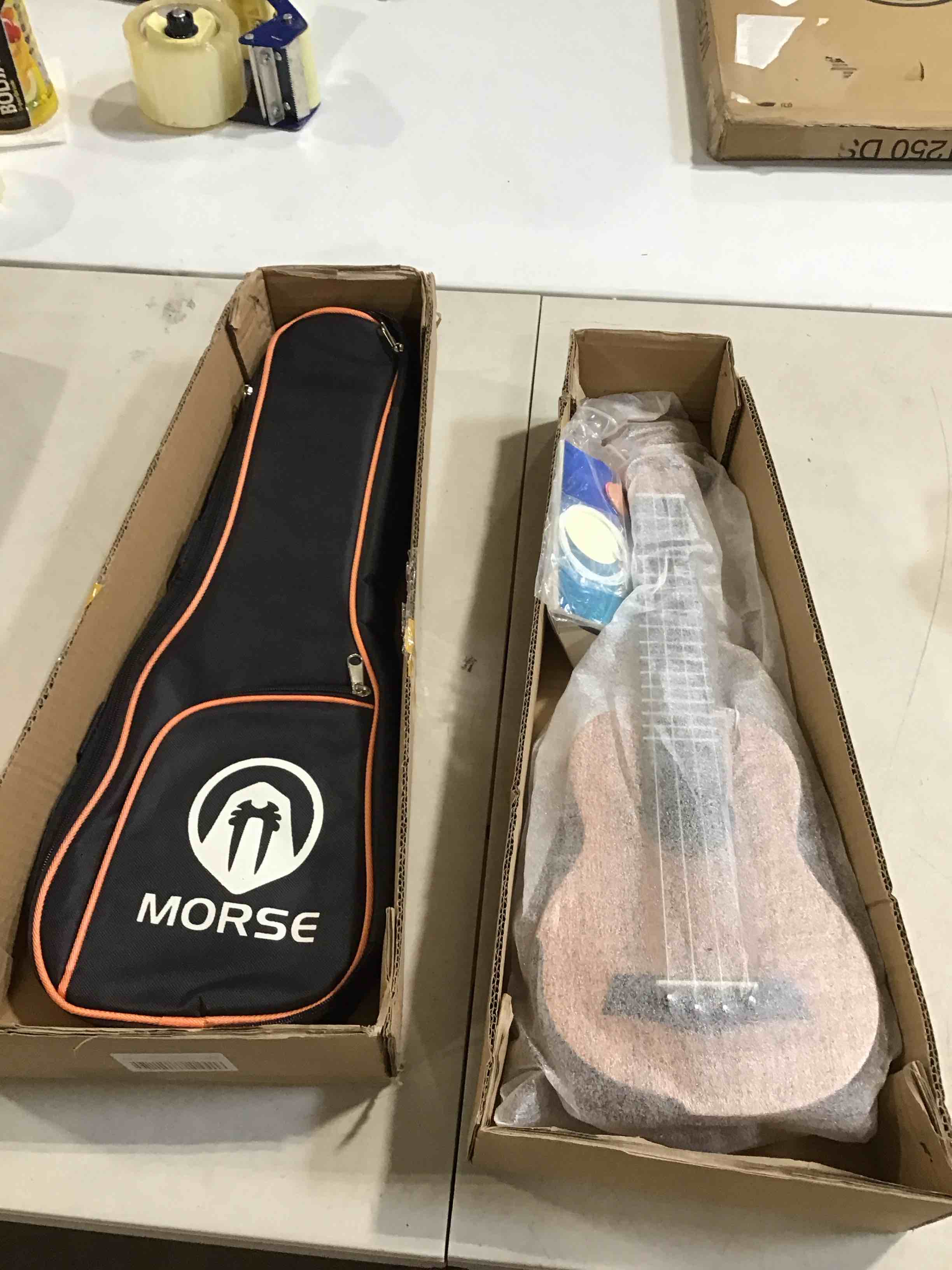 MORSE Soprano Ukulele Arm Rest Ukulele for Beginner Pack-21 Inch with ...